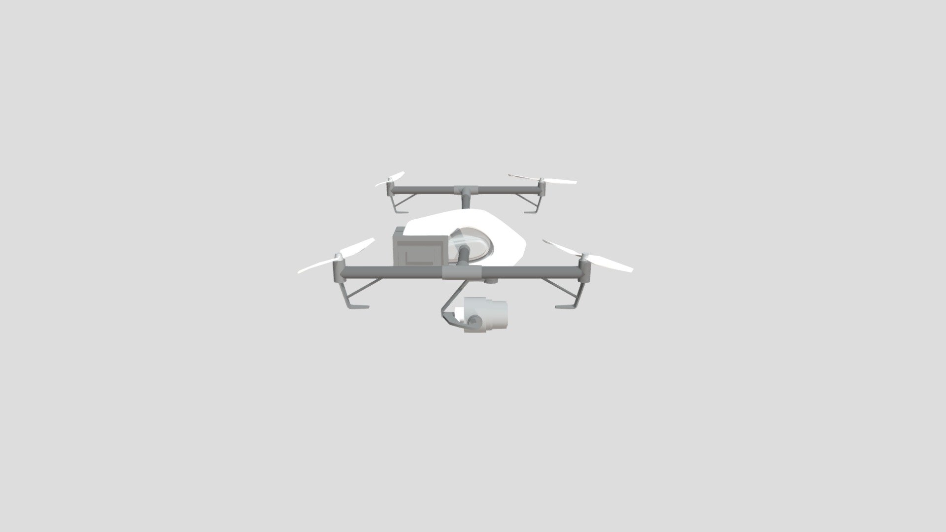 Simple drone - 3D model by yojidean [7c6f9bb] - Sketchfab