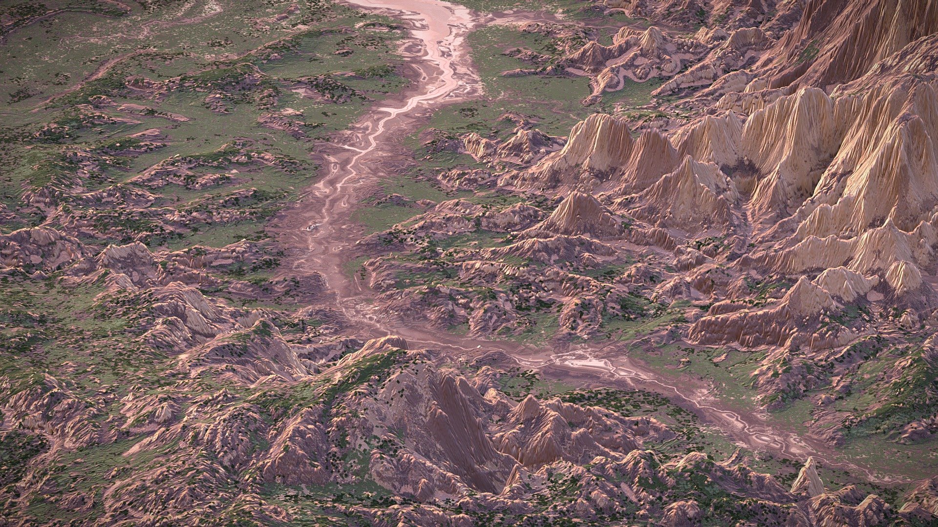 Mountains And Plain - Buy Royalty Free 3D model by Foto Retina (@ferret ...