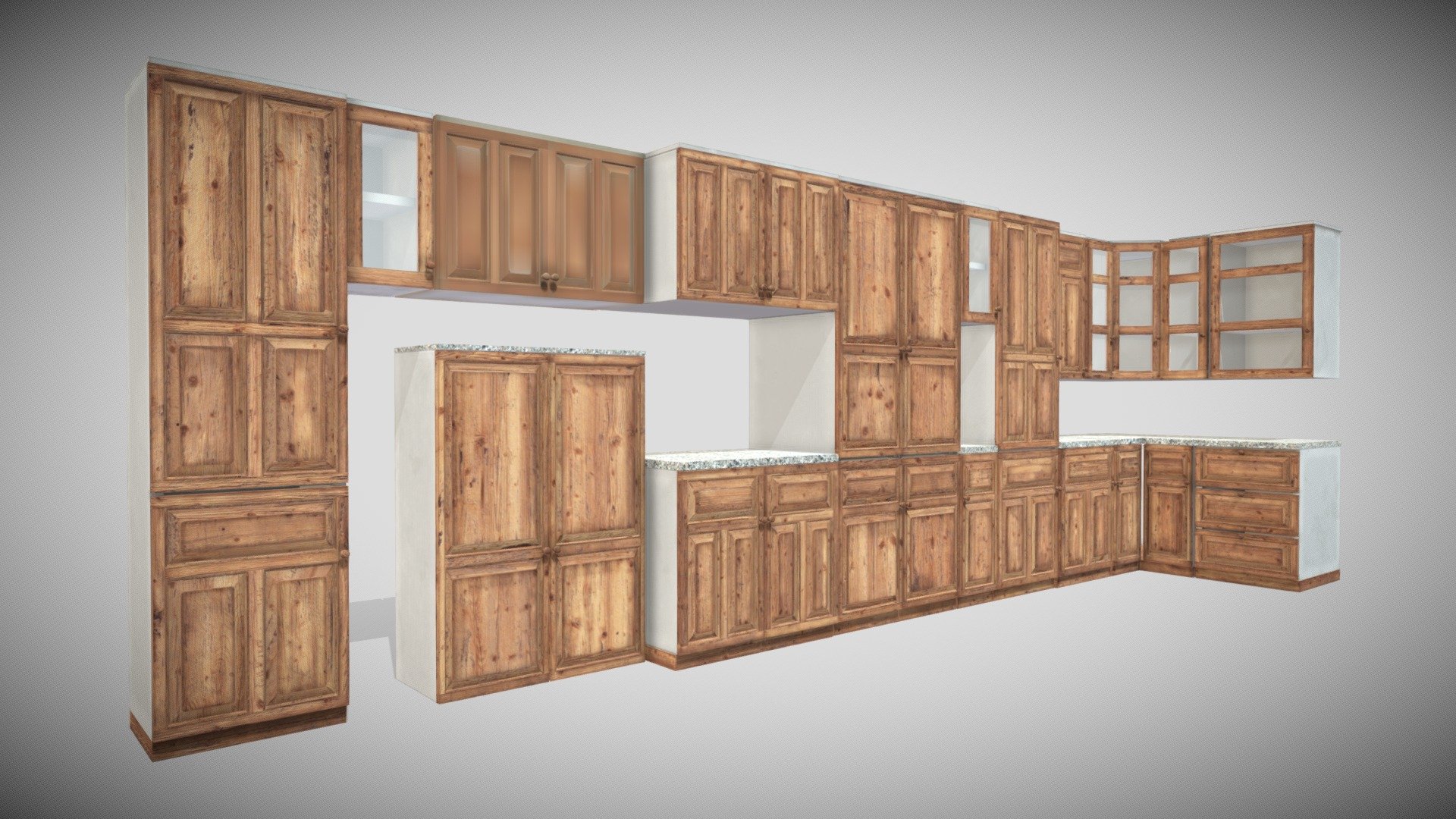Modular Kitchen - Cucina Antata - Buy Royalty Free 3D model by ...