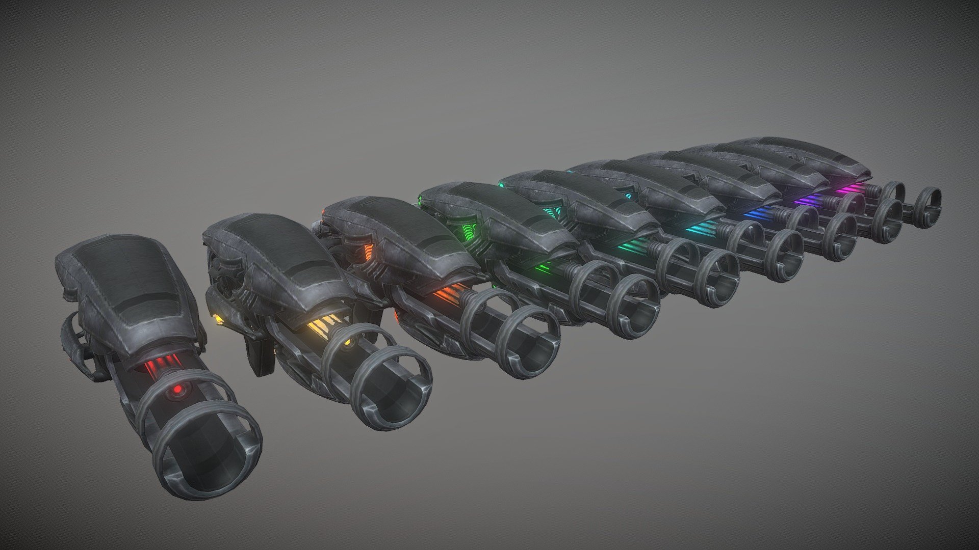 Astro Gun Color pack - Download Free 3D model by Elite Big Speakerman ...