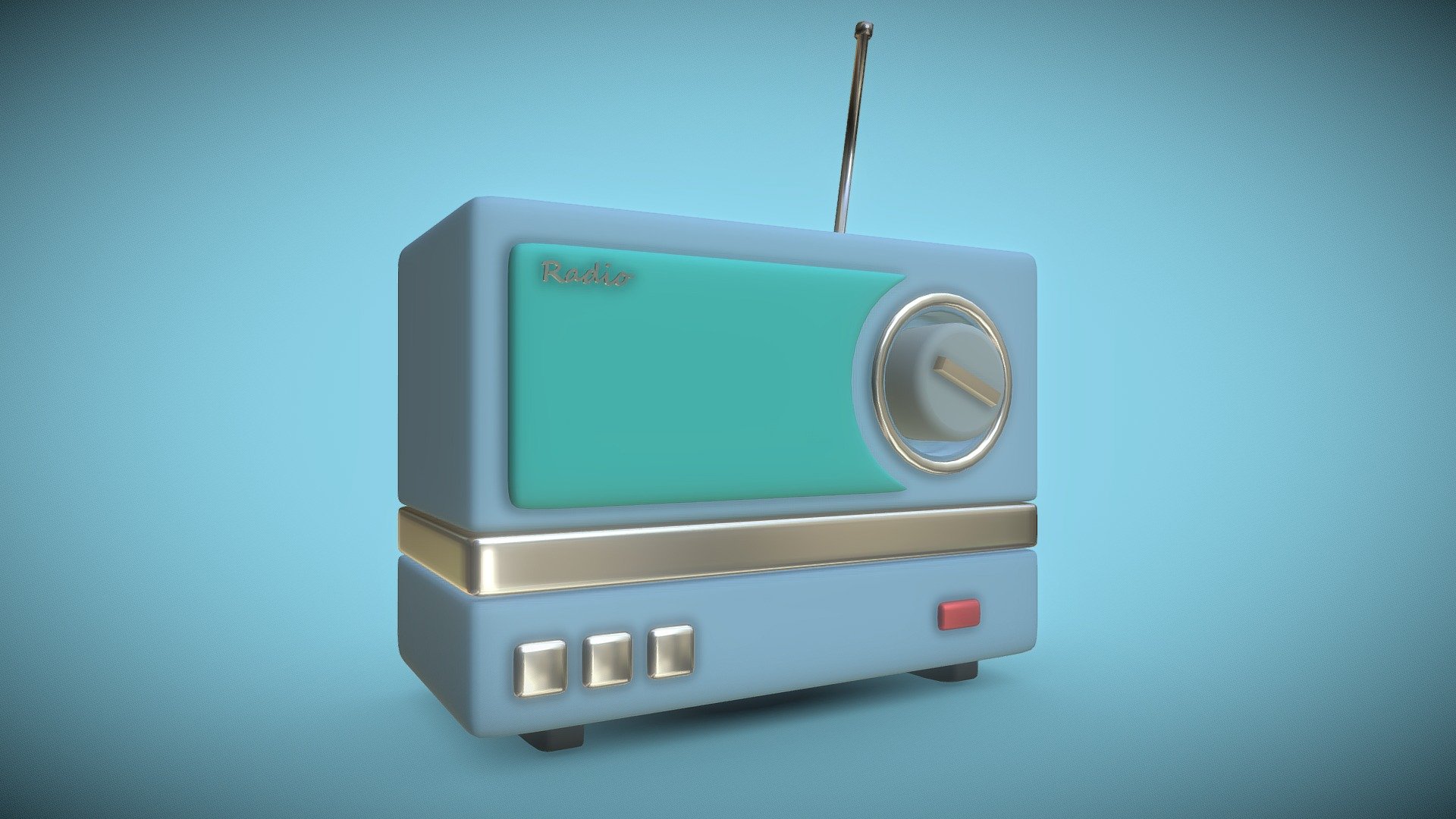 Radio - Download Free 3D model by carlosbarrera_10 [7c769a4] - Sketchfab