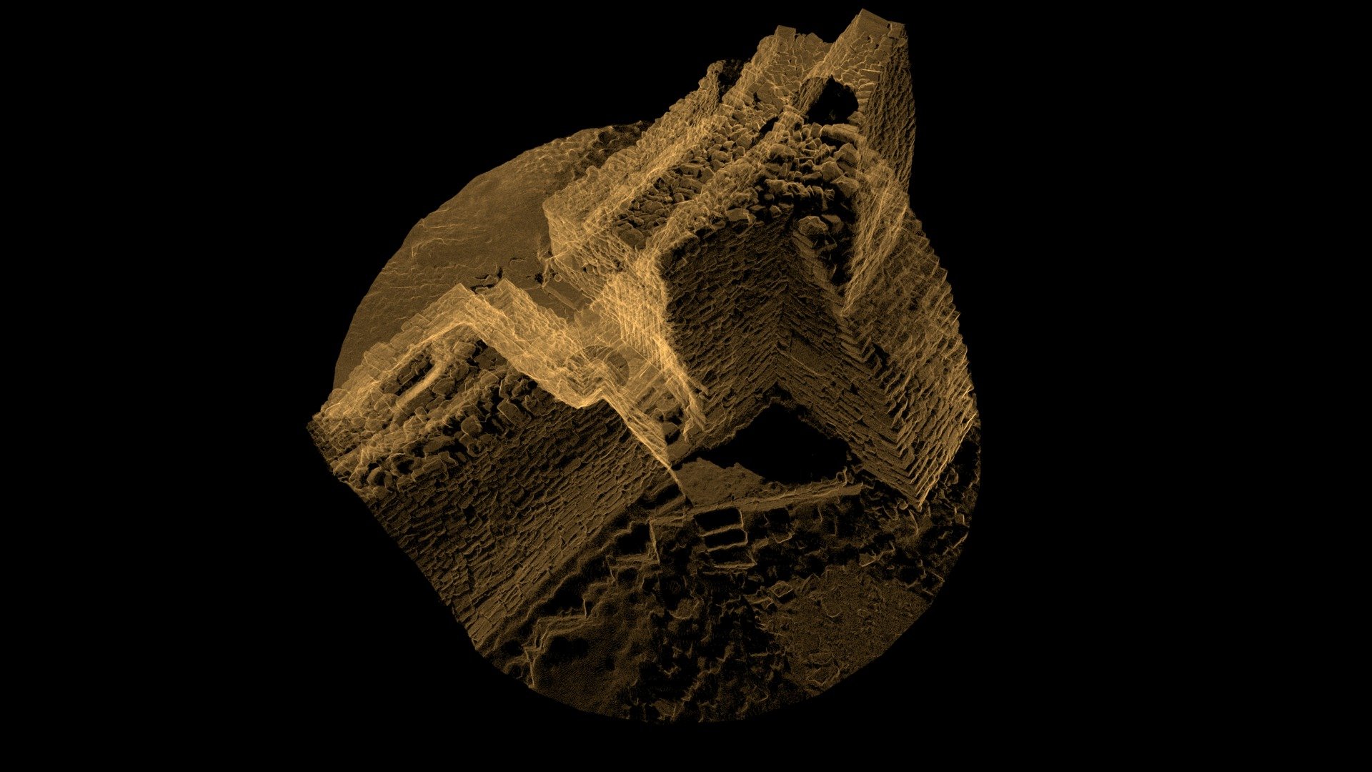 Dún Aonghasa entrance, Inis Mór (points) - 3D model by The Discovery ...