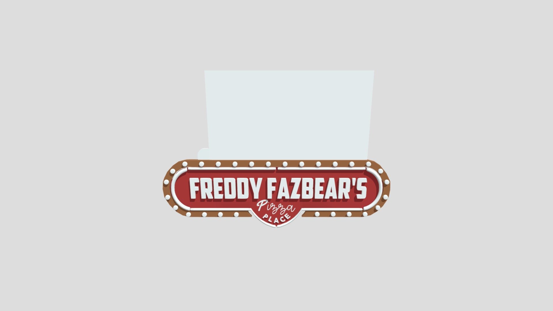 Freddy Fazbear Movie sign remake (broken) - Download Free 3D model by ...
