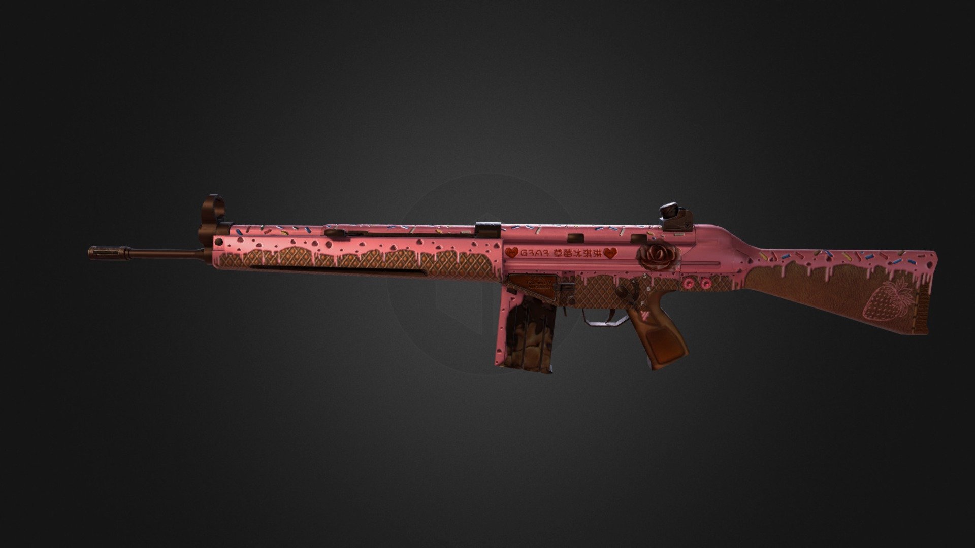 G3A3草莓冰淇淋 - 3D model by AoTian [7c78d02] - Sketchfab