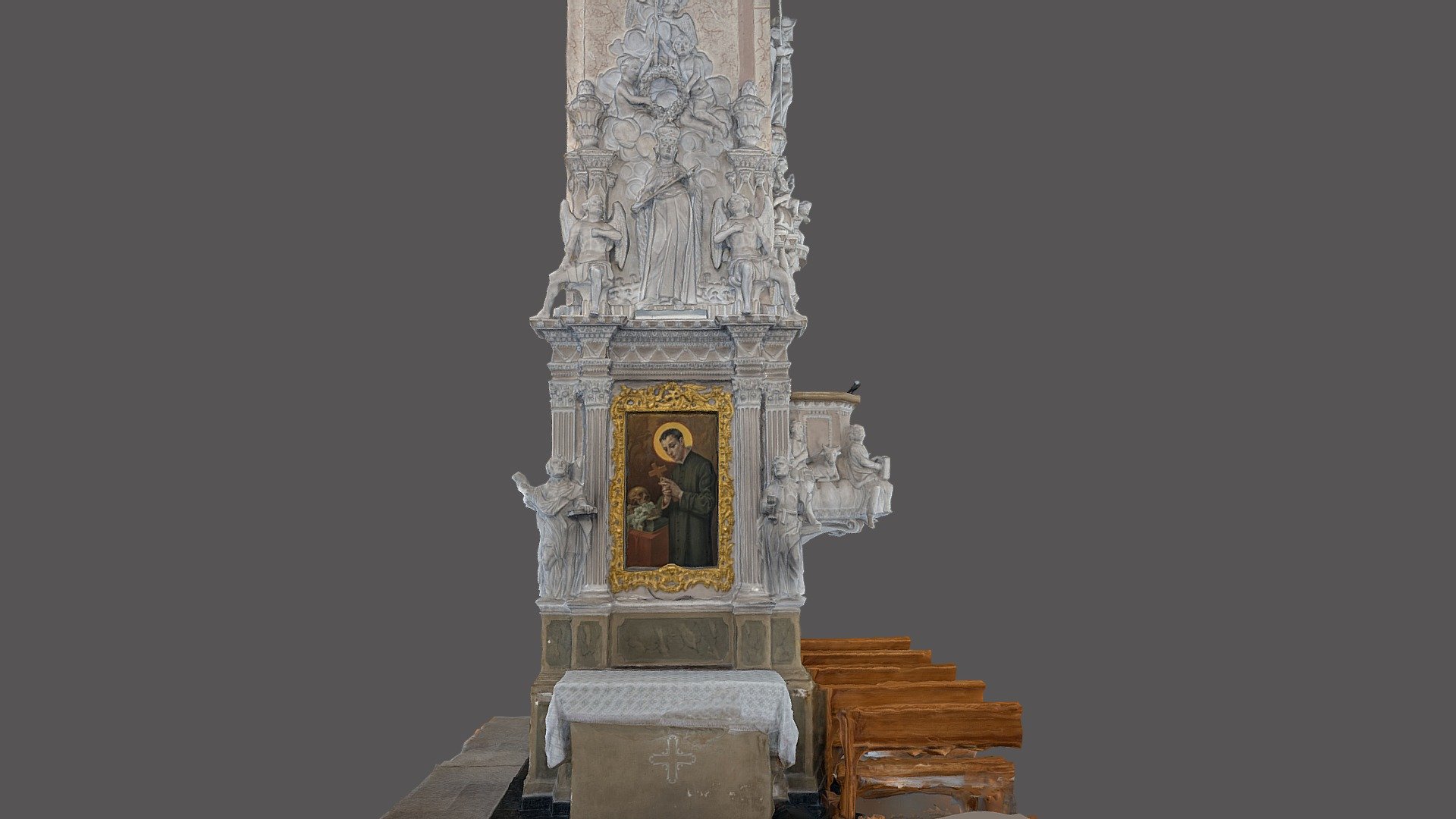 Šv. Apaštalų Petro ir šv. Pauliaus altorius - 3D model by Saulius.Zaura ...