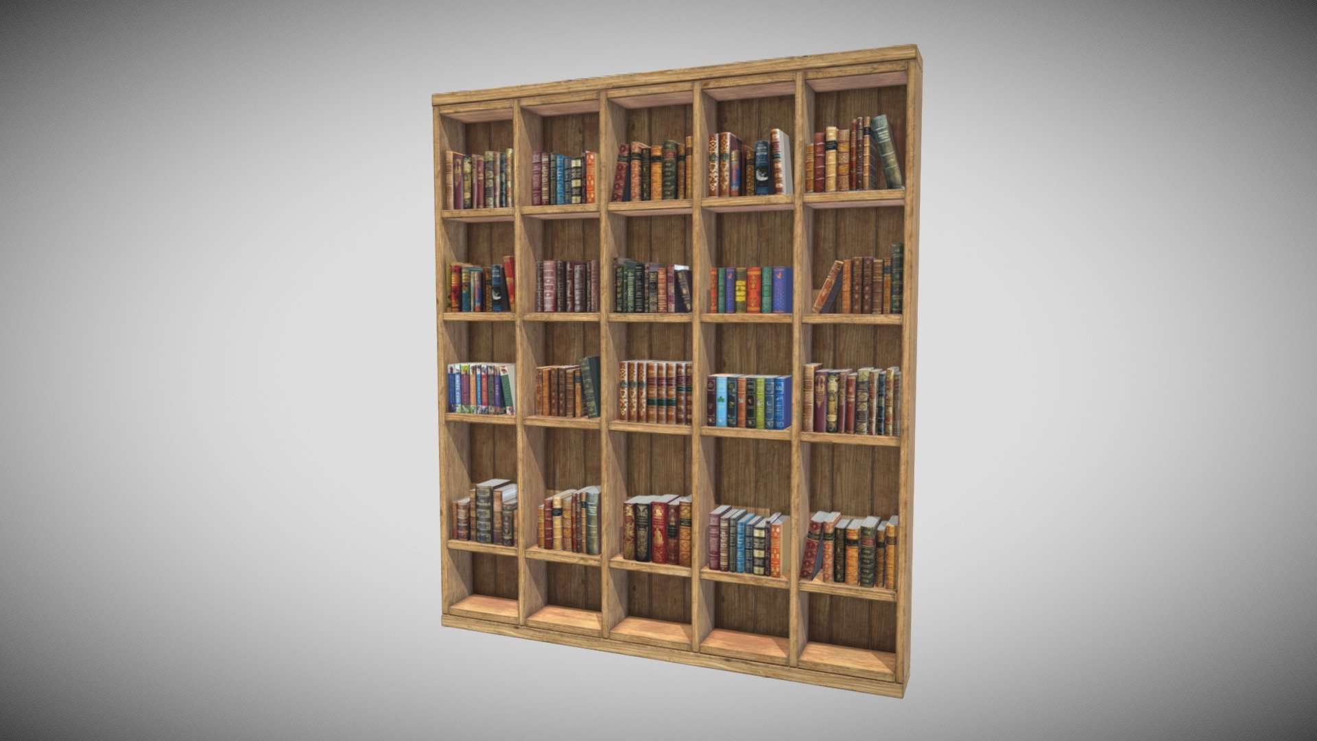 Bookself - Scaffiolo_eBooks - Buy Royalty Free 3D model by Francesco ...