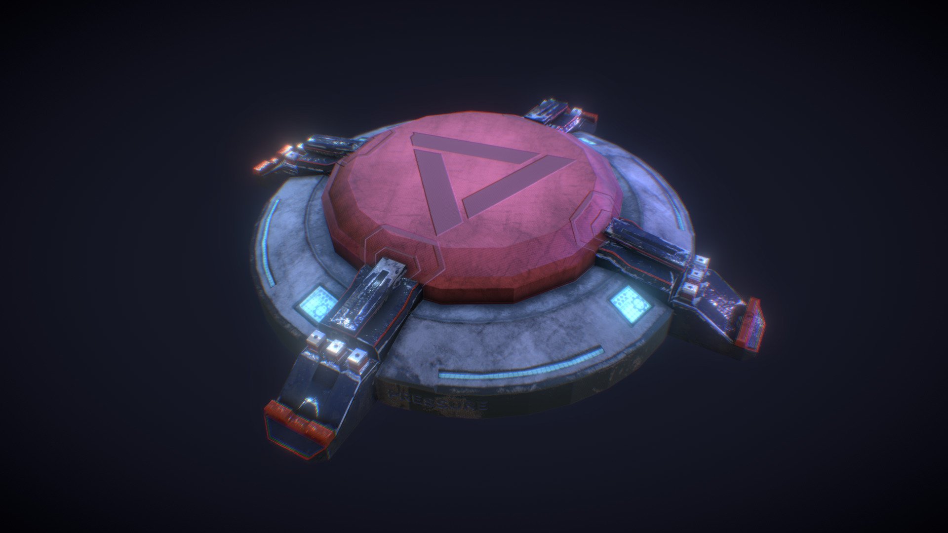 Sci-Fi Pressure Plate - 3D Model - Download Free 3D model by Loarziel ...