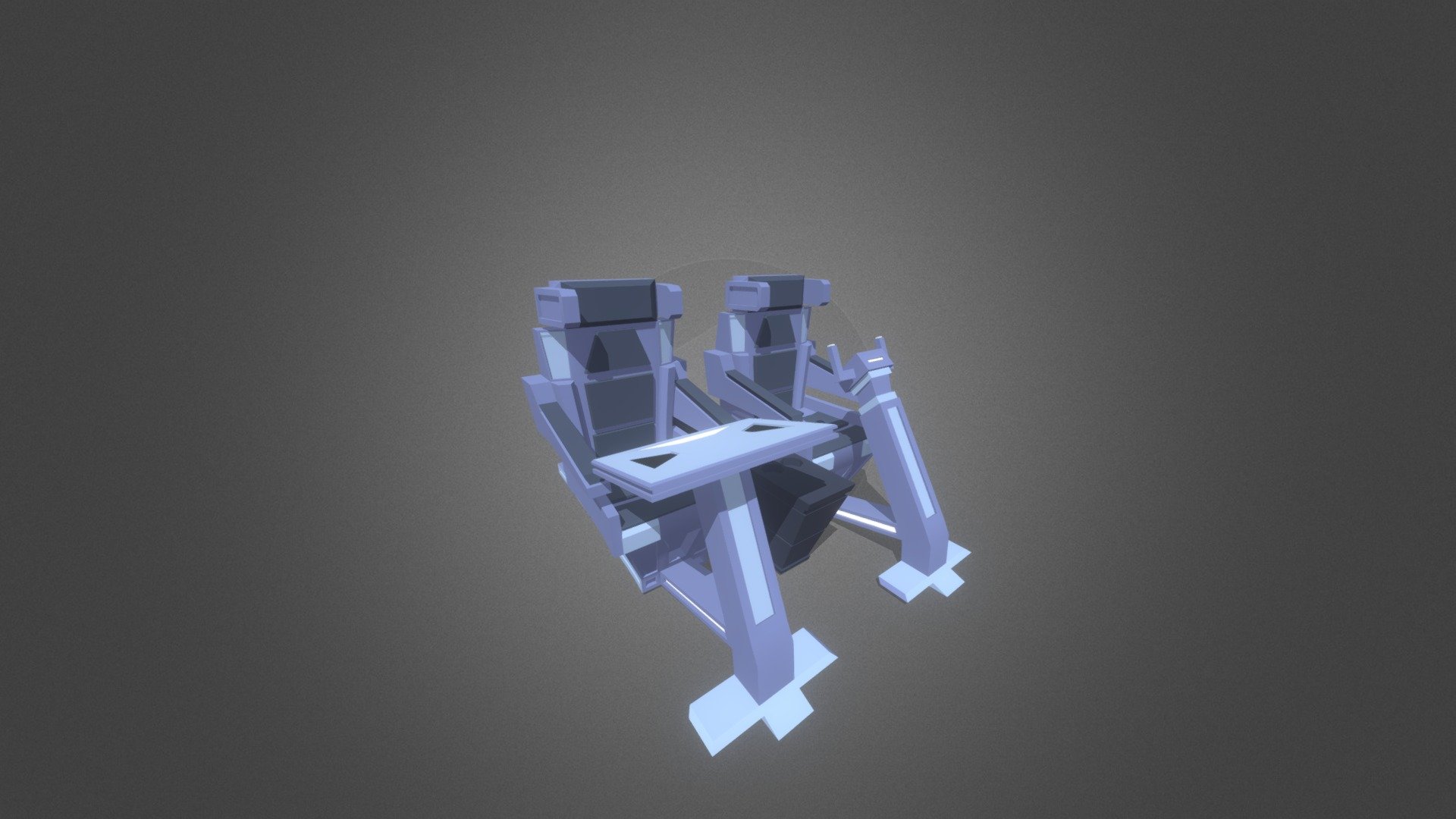 Sci-Fi Low Poly Spaceship Cockpit - Download Free 3D model by Bywalker ...