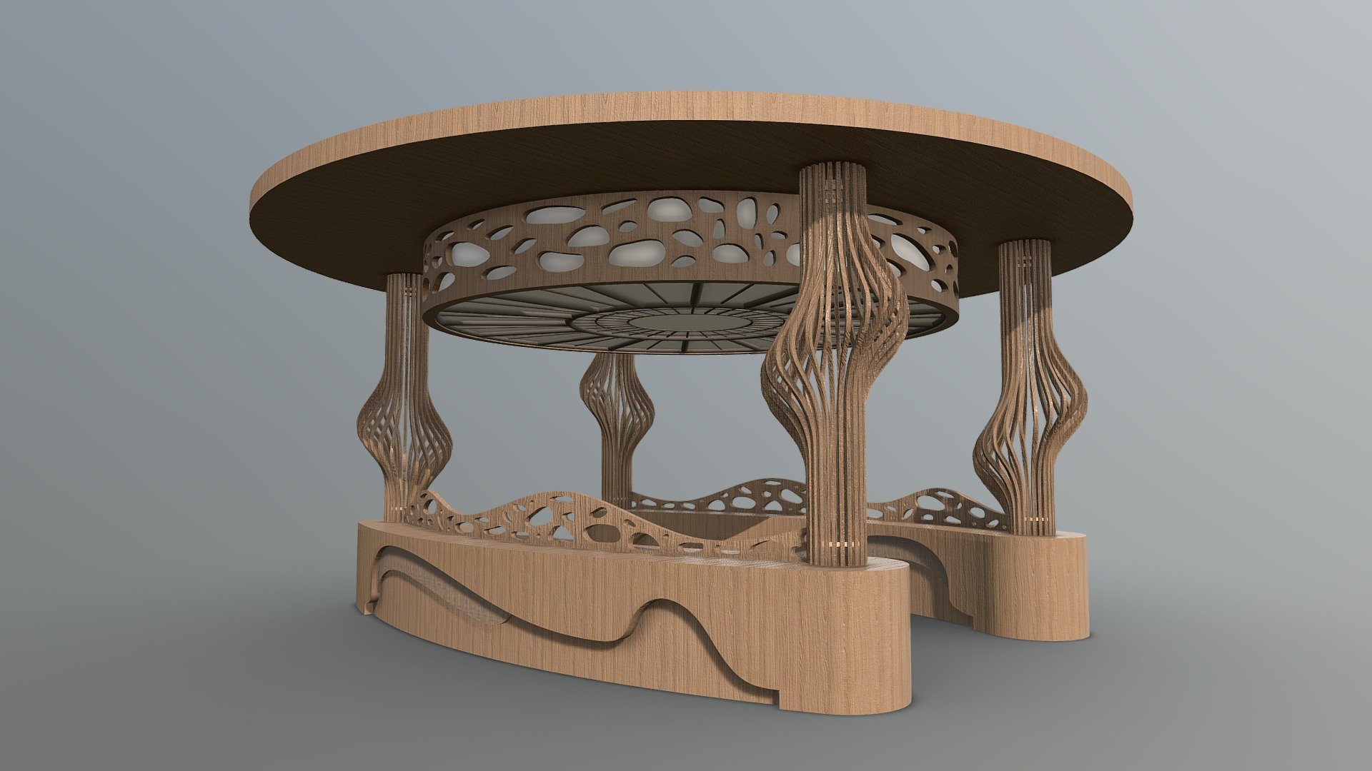 0189 - Parametric Pergola - Buy Royalty Free 3D model by Vertex ...