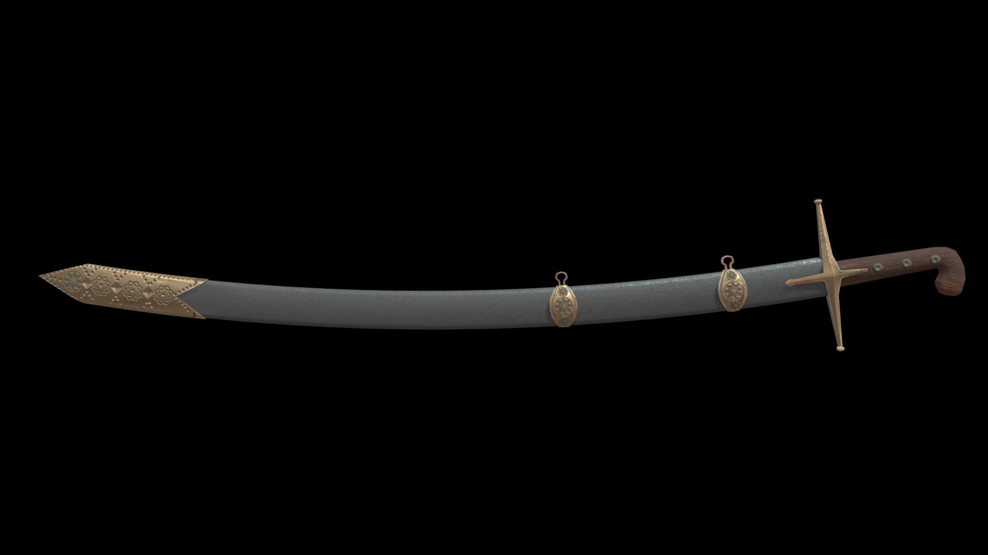 Arabic sword - Download Free 3D model by Fahd Alatwi (@ksa2030 ...
