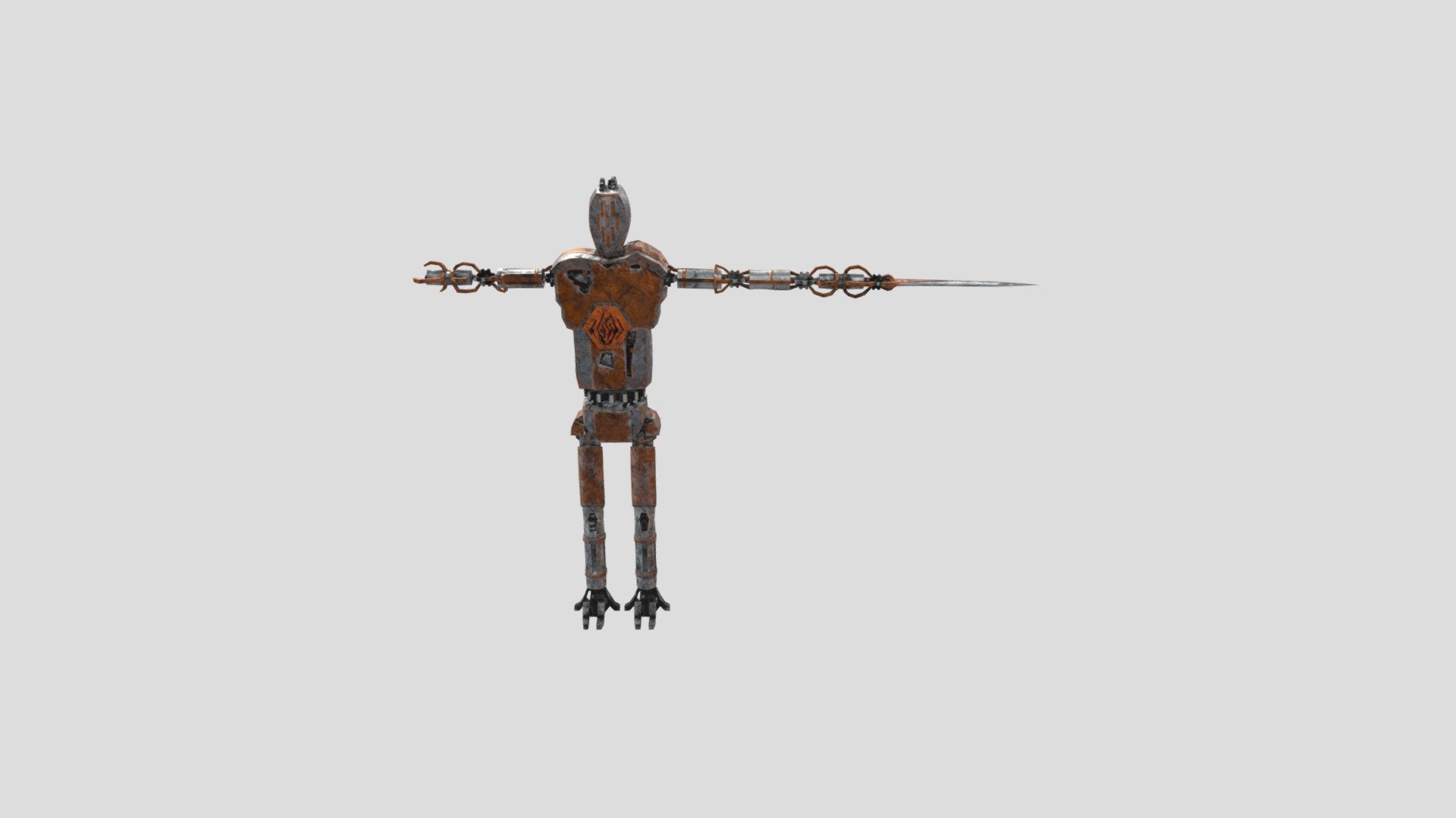 Clockwork Automaton T-Pose - 3D model by Raman Mandavia ...