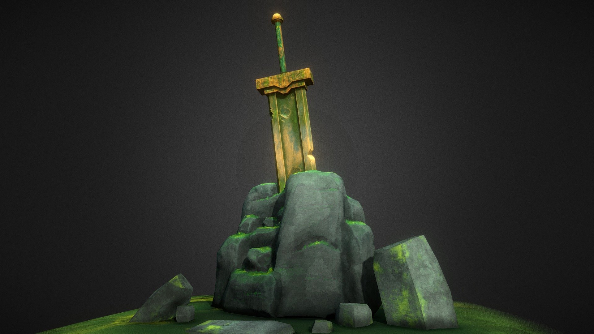 Sword in the Stone - 3D model by Yelcom (@yelcomaromsa) [7c84d17 ...