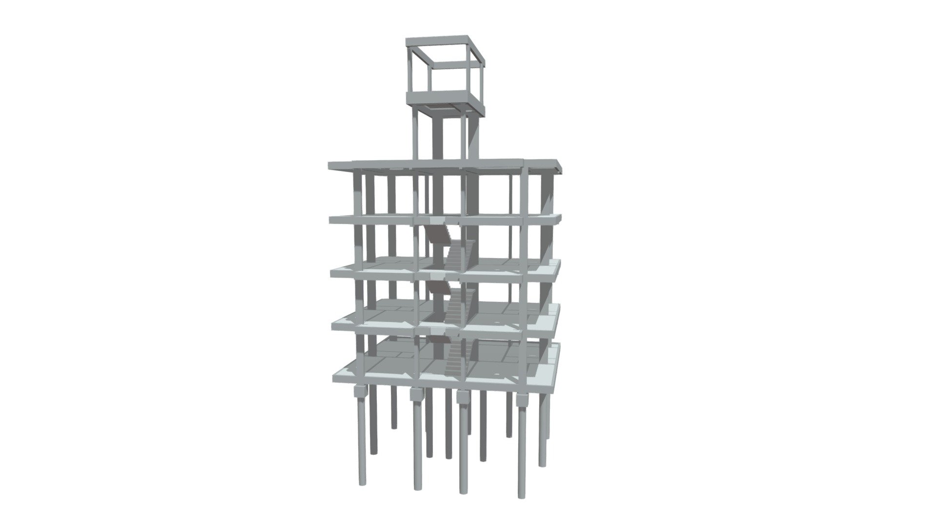 EDIFICIO RESIDENCIAL MULTIFAMILIAR - 4 PAV. - 3D model by Vuolo ...