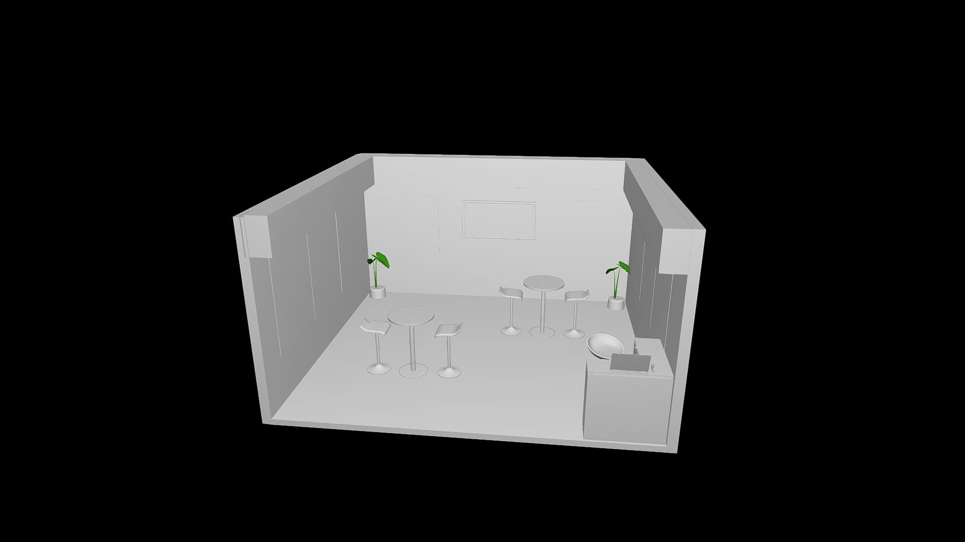 Small Booth - 3D model by lina889 [7c868a4] - Sketchfab
