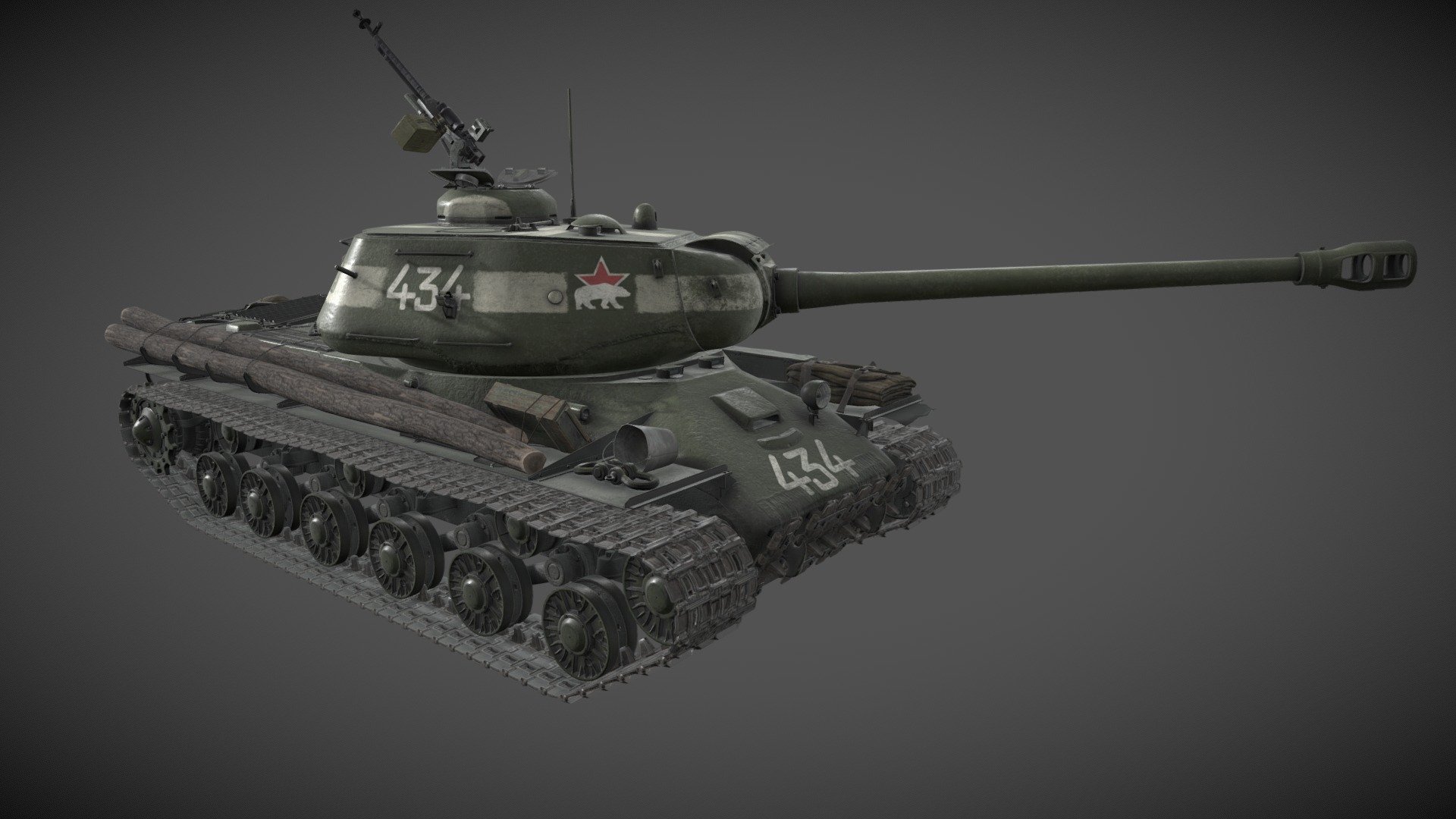 IS-2 No 434 (3) - 3D model by leviathan07.ams (@leviathan07) [7c8aad5 ...