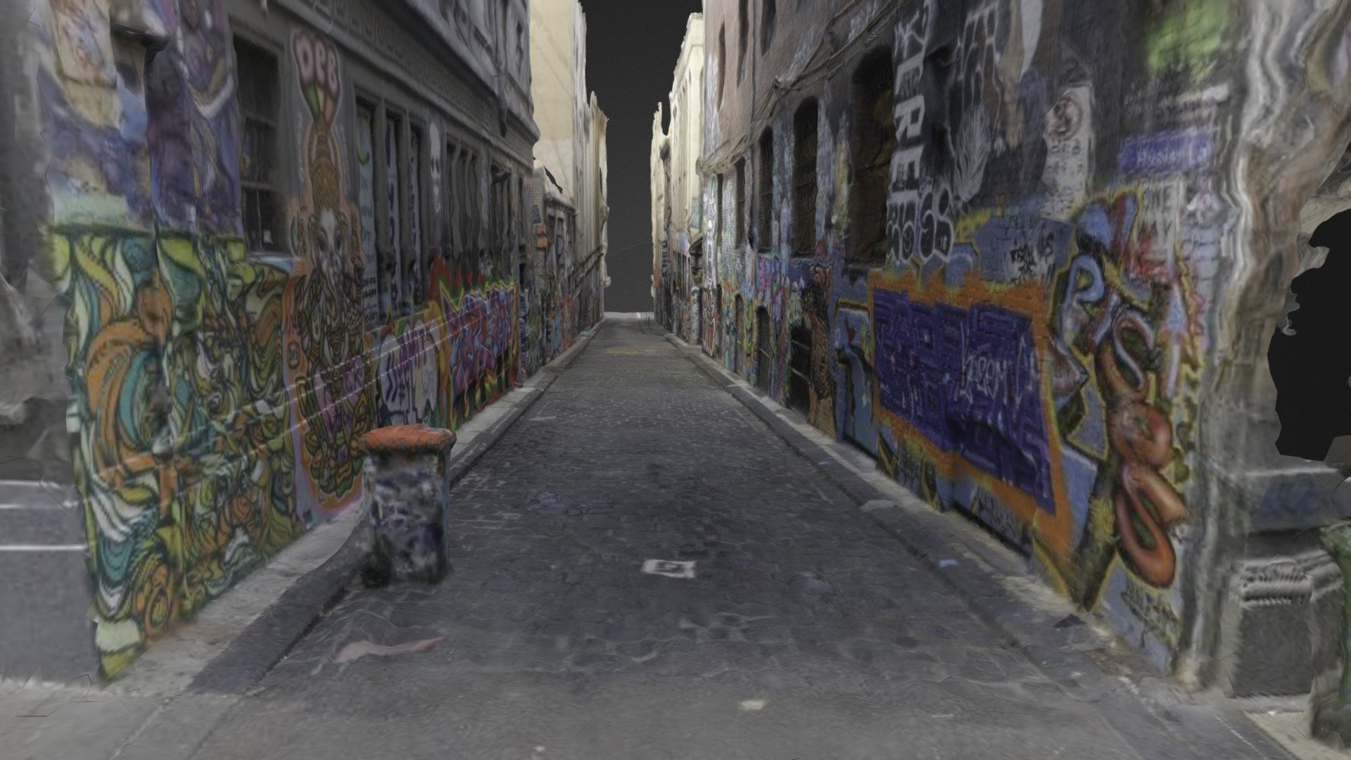 Hosier Lane, Melbourne - 3D model by UoM Digitisation Centre ...