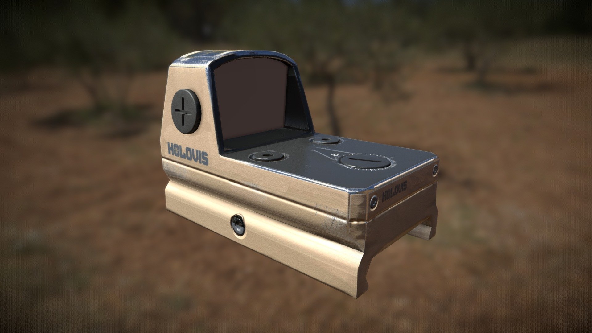 Holovis Reflex Sight - 3D model by Antidamage [7c8dd48] - Sketchfab