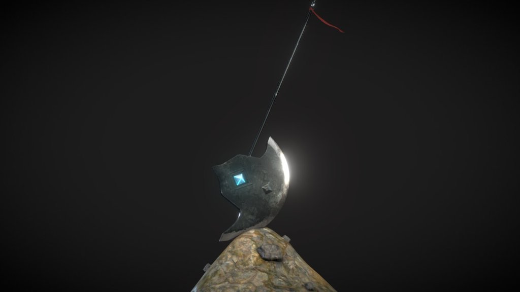 Fantasy Halberd "Tashiki" - Download Free 3D model by TROFIMOV ILYA ...