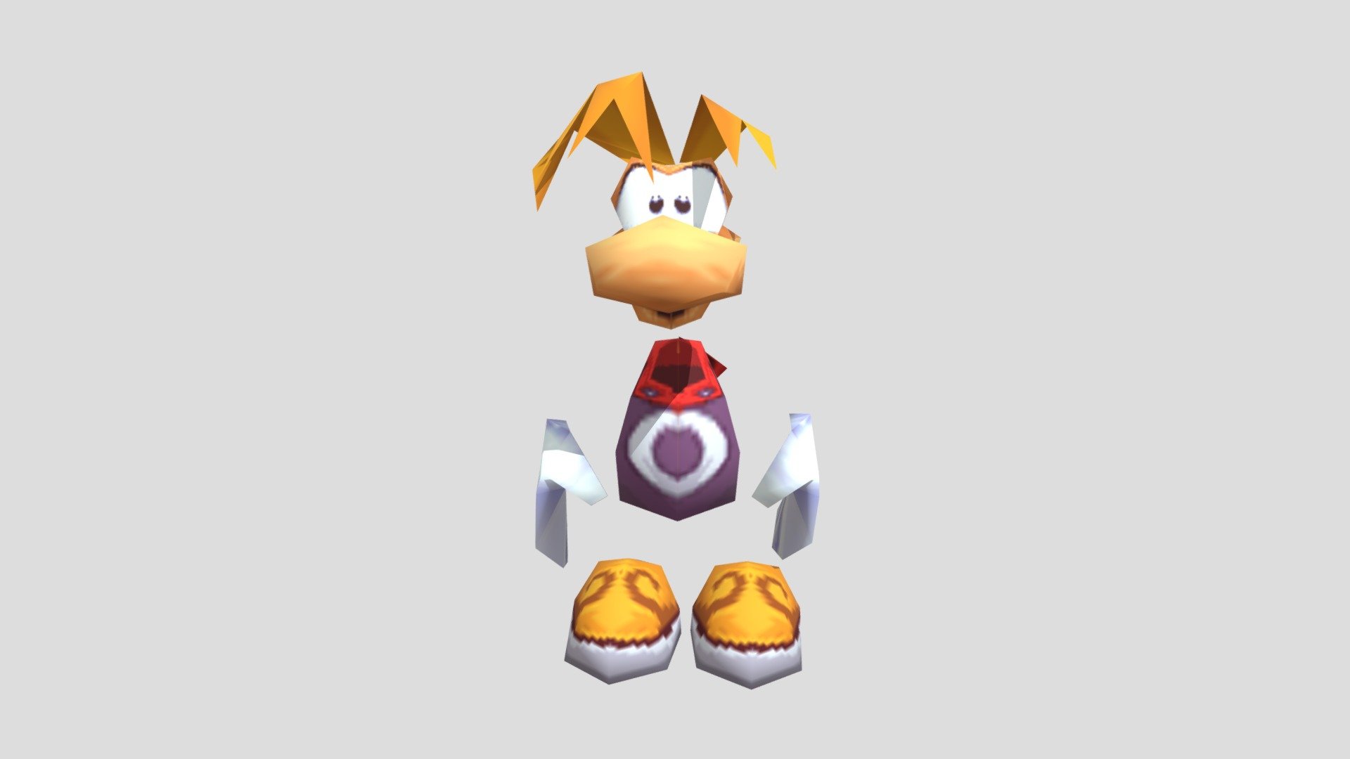 DS D Si - Rayman Raving Rabbids - Rayman - Download Free 3D model by ...