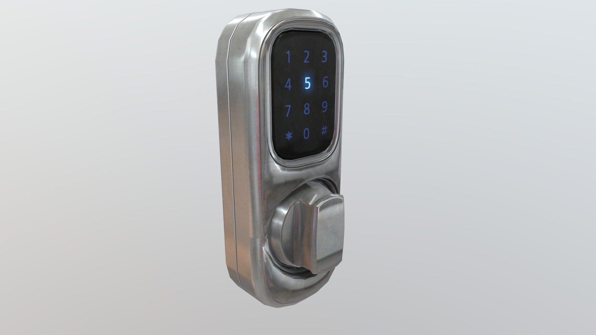 Smart Electronic Door Lock 01 - Buy Royalty Free 3D model by ...