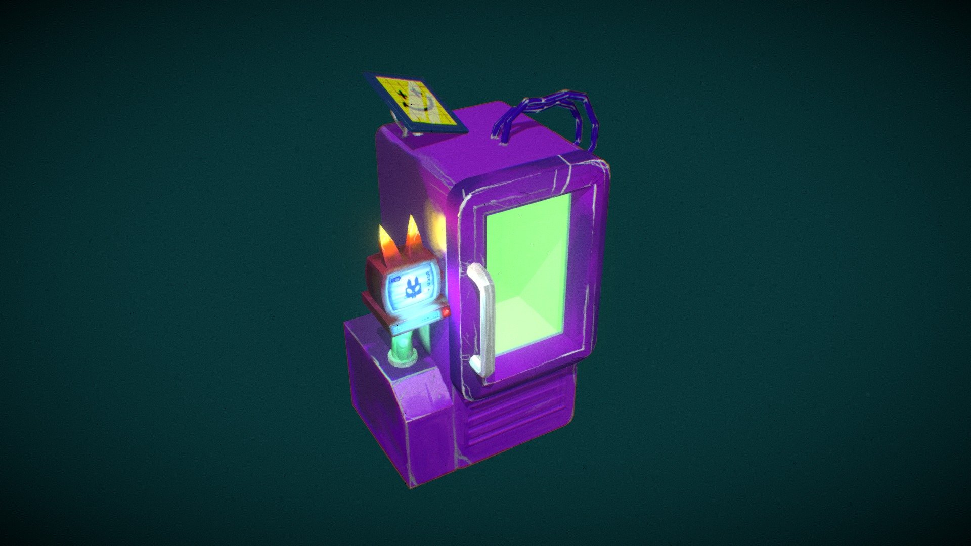 Stylized fridge model - 3D model by omersozdemir [7c963ff] - Sketchfab