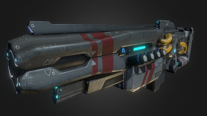 Pulse-rifle 3D models - Sketchfab