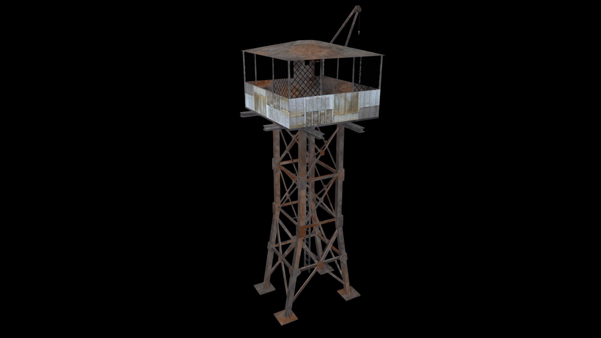 Old observation tower - 3D model by KAI (@sanzharhuawei2) [7c9deb8 ...