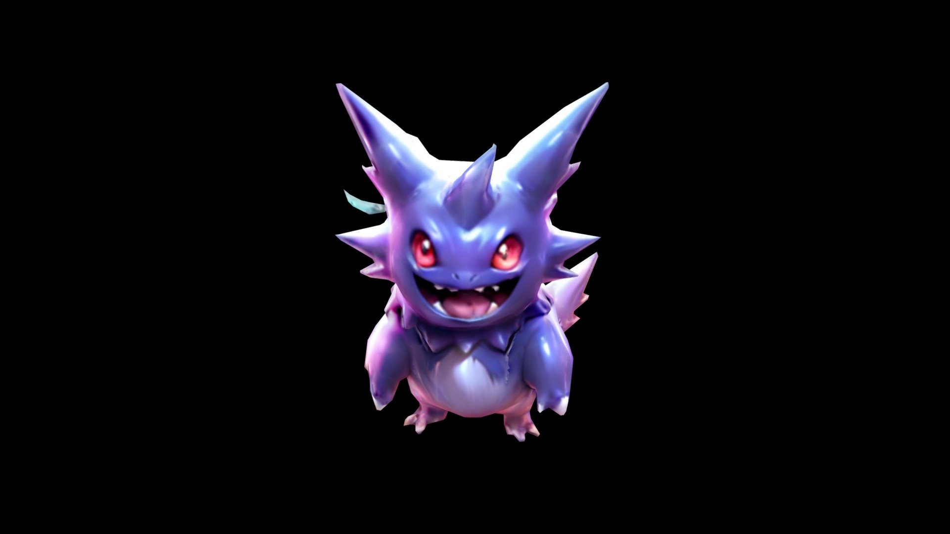 Shocking purple The smiling electric hedgehog - Download Free 3D model ...