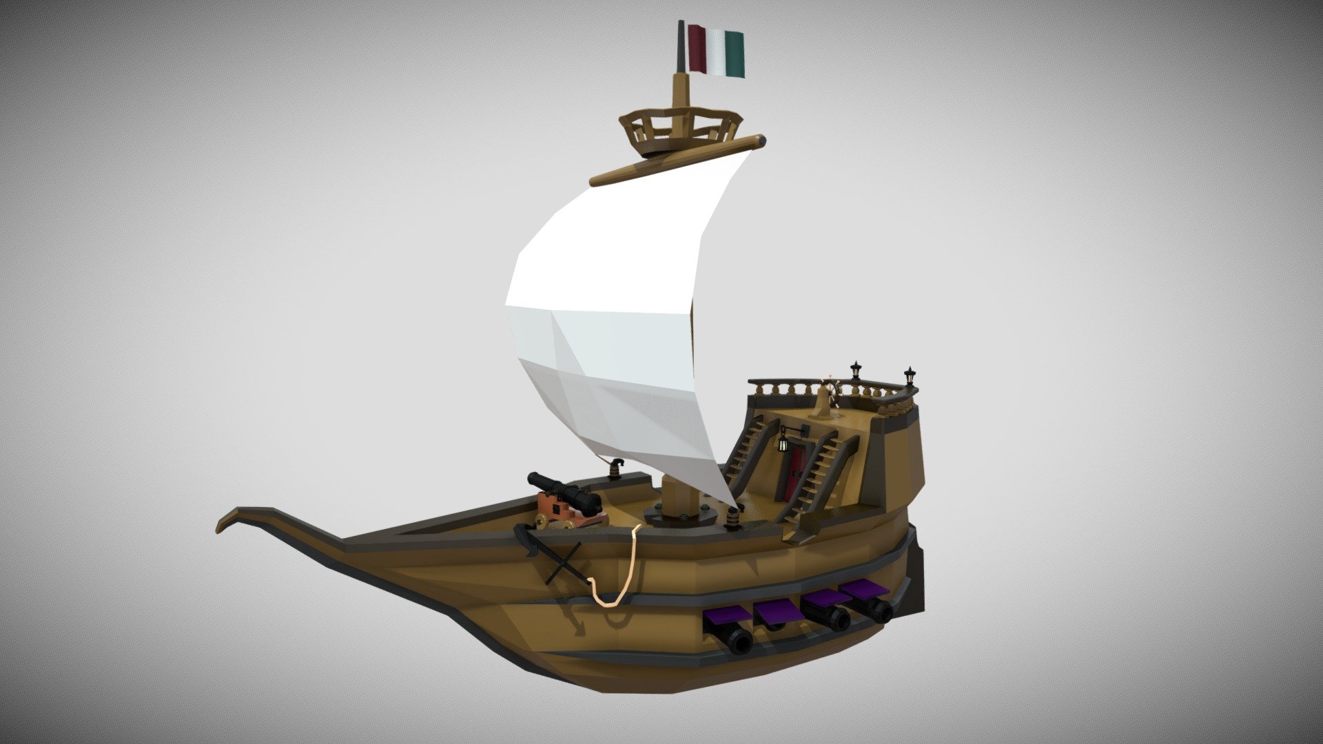 Stylized Ship - 3D model by mafon2 [7c9e70c] - Sketchfab