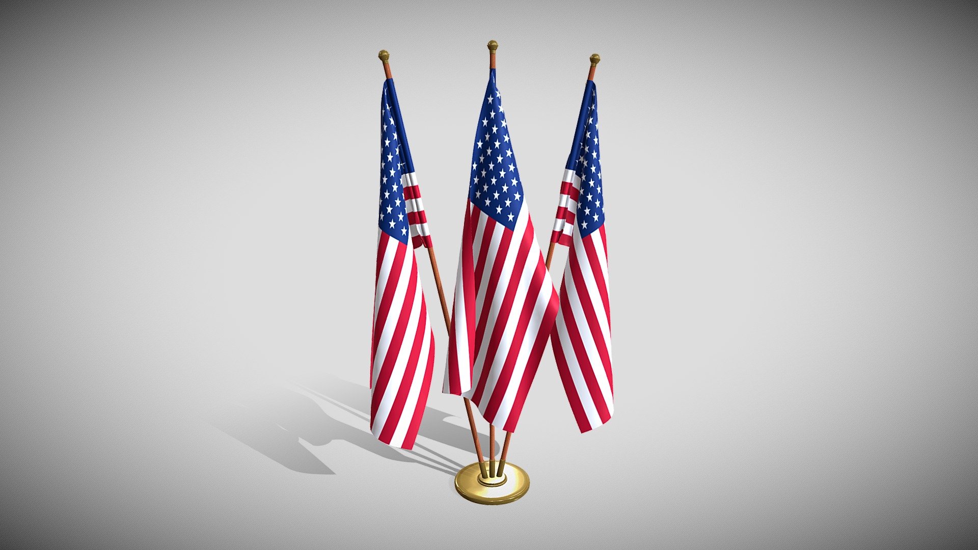 US Flag Pack - Buy Royalty Free 3D model by dragosburian [7ca2f46 ...