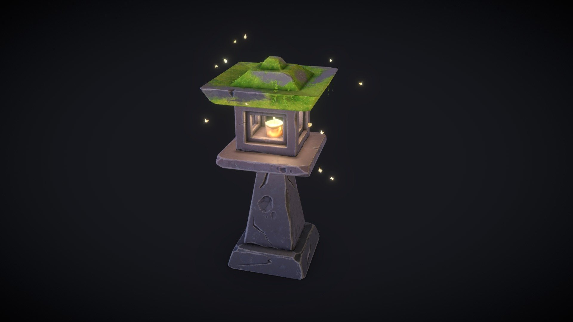 Stone Lantern - 3D model by Marianna Guajardo (@mariannagj) [7ca6524 ...