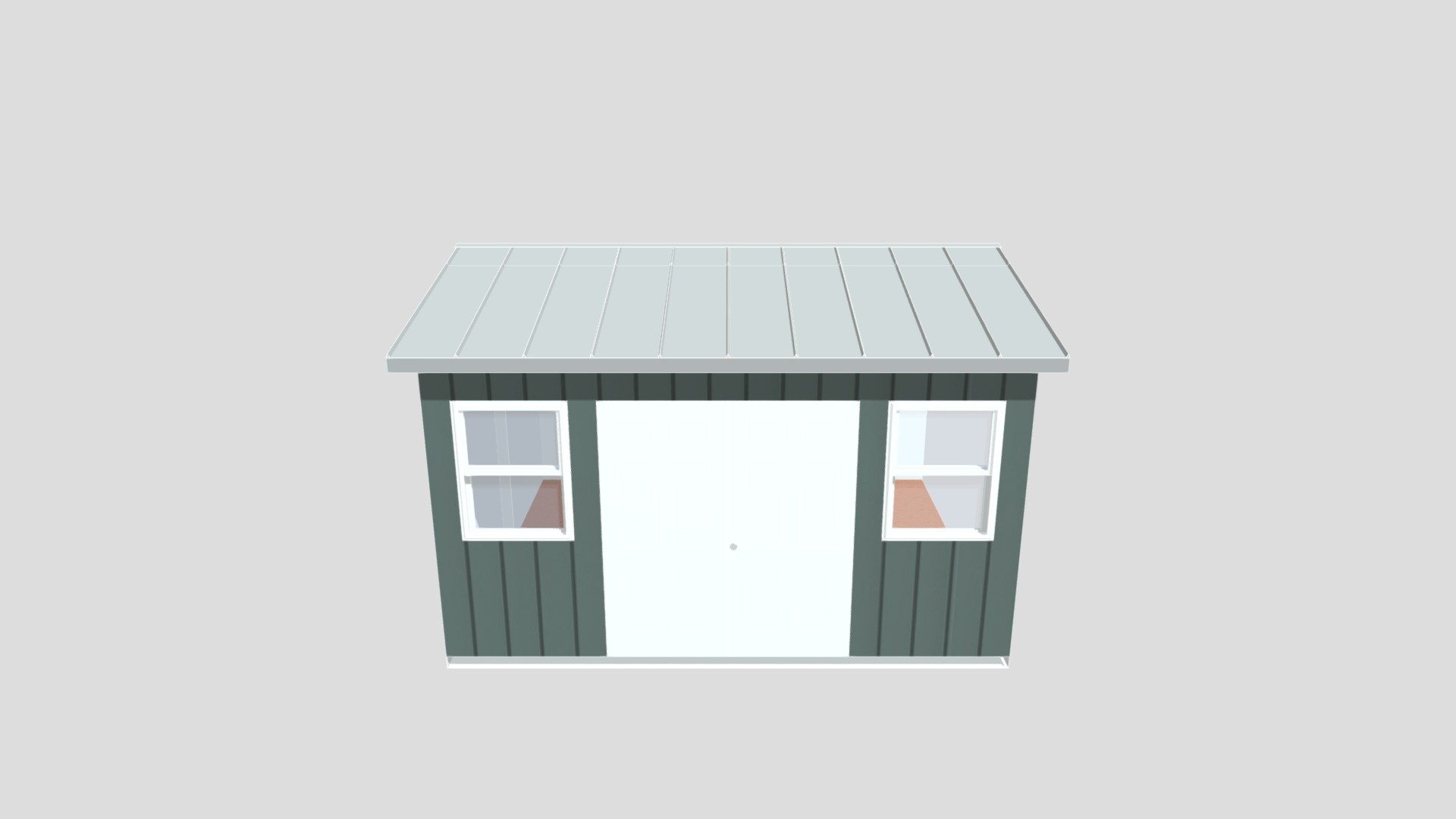 Studio Shed (Side Interior View) - 3D model by mark1957 [7ca8d9c ...