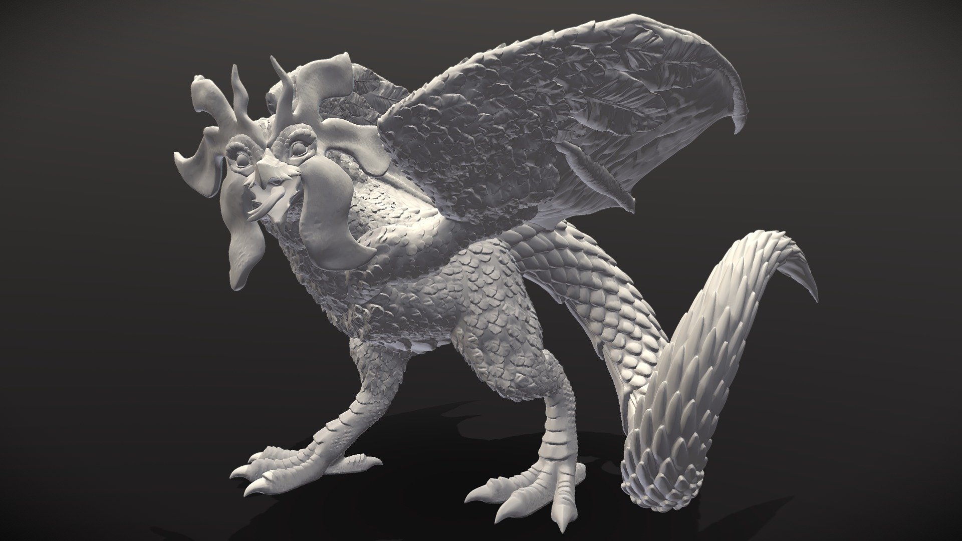 Cockatrice - Buy Royalty Free 3D model by ziodynes098 [7ca9eb4 ...