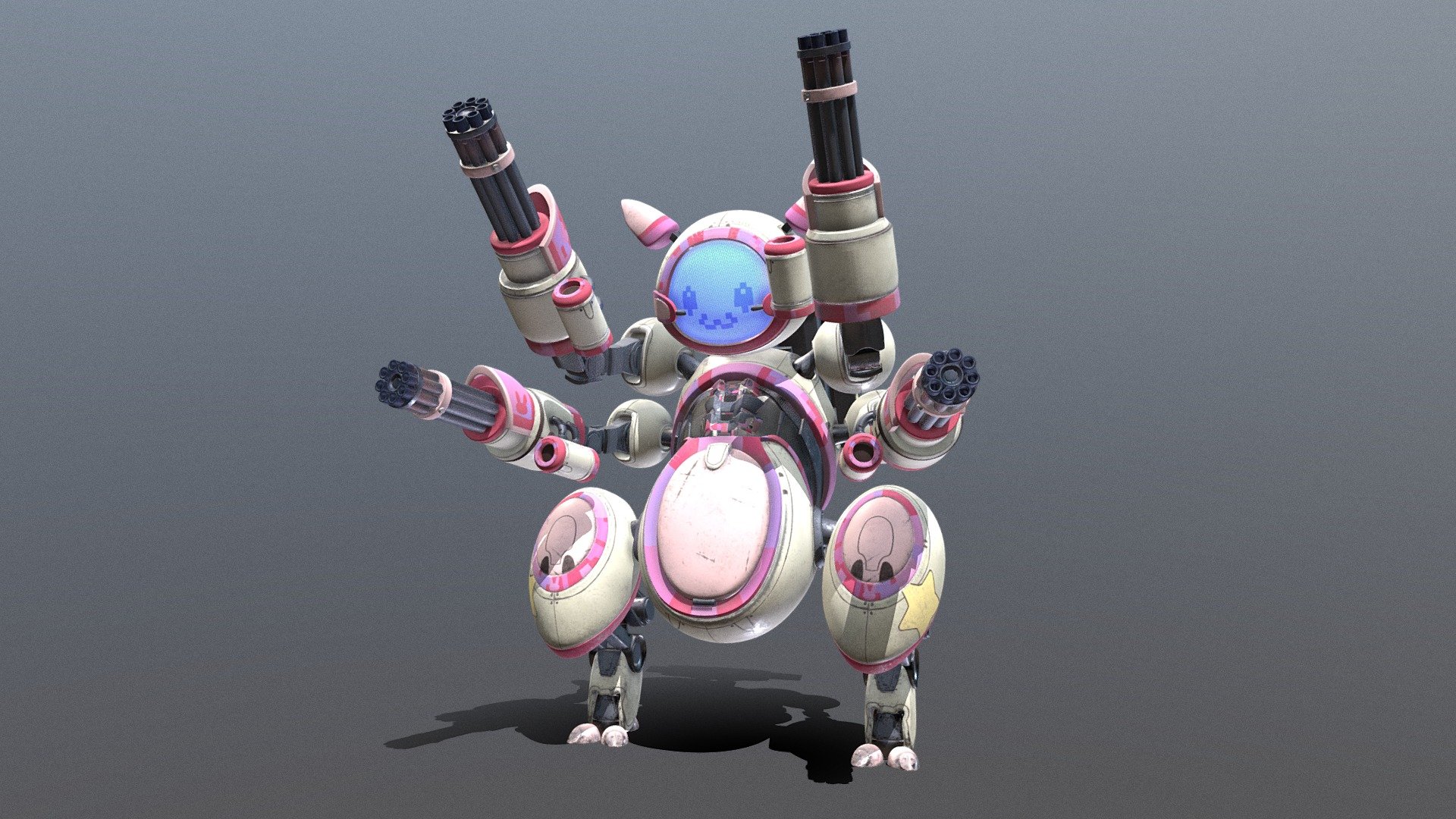 Kitty bot - Download Free 3D model by cwidjaja6 [7caa55c] - Sketchfab