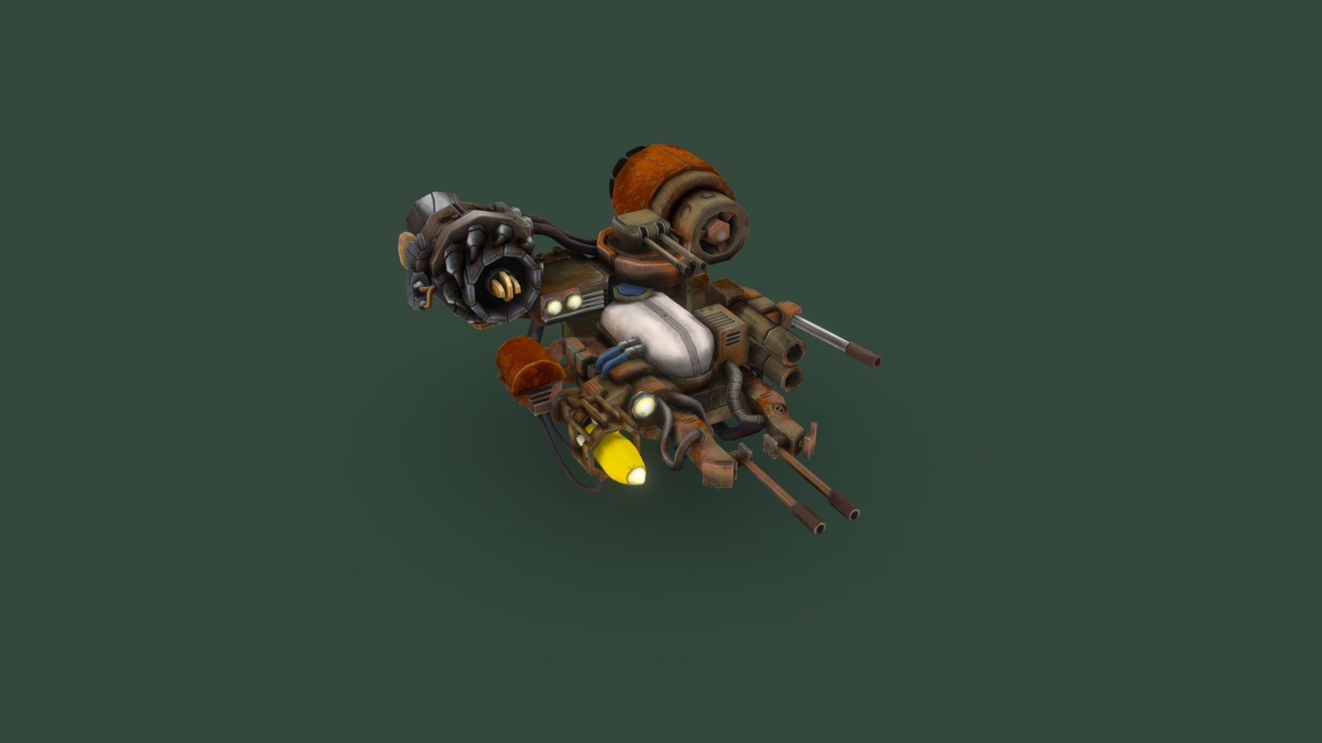 Attacker Rocket Launcher - 3D model by Warblasta (@greyknight888 ...