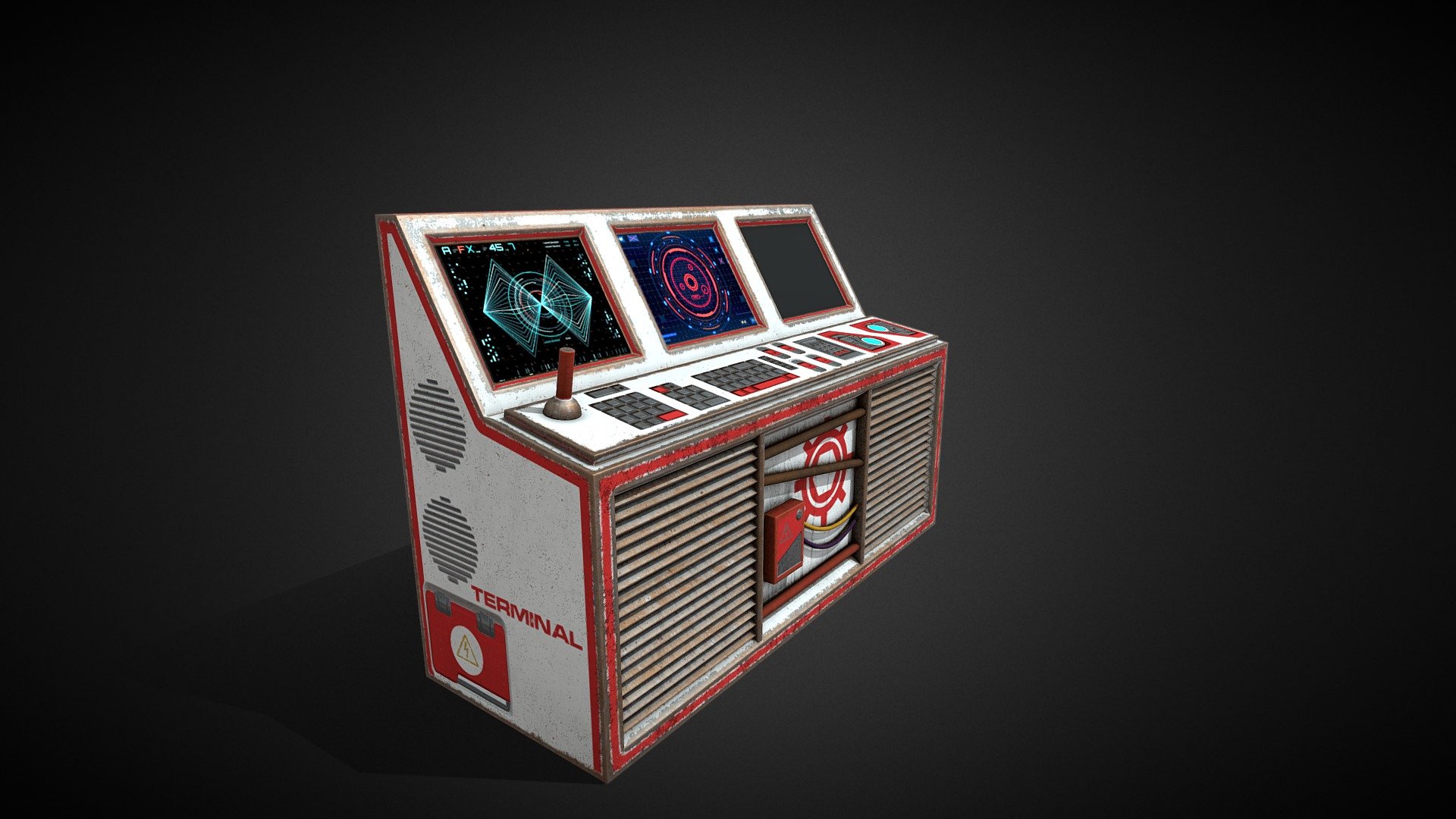 Sci-fi old terminal - 3D model by dark_icar [7cb0ecd] - Sketchfab