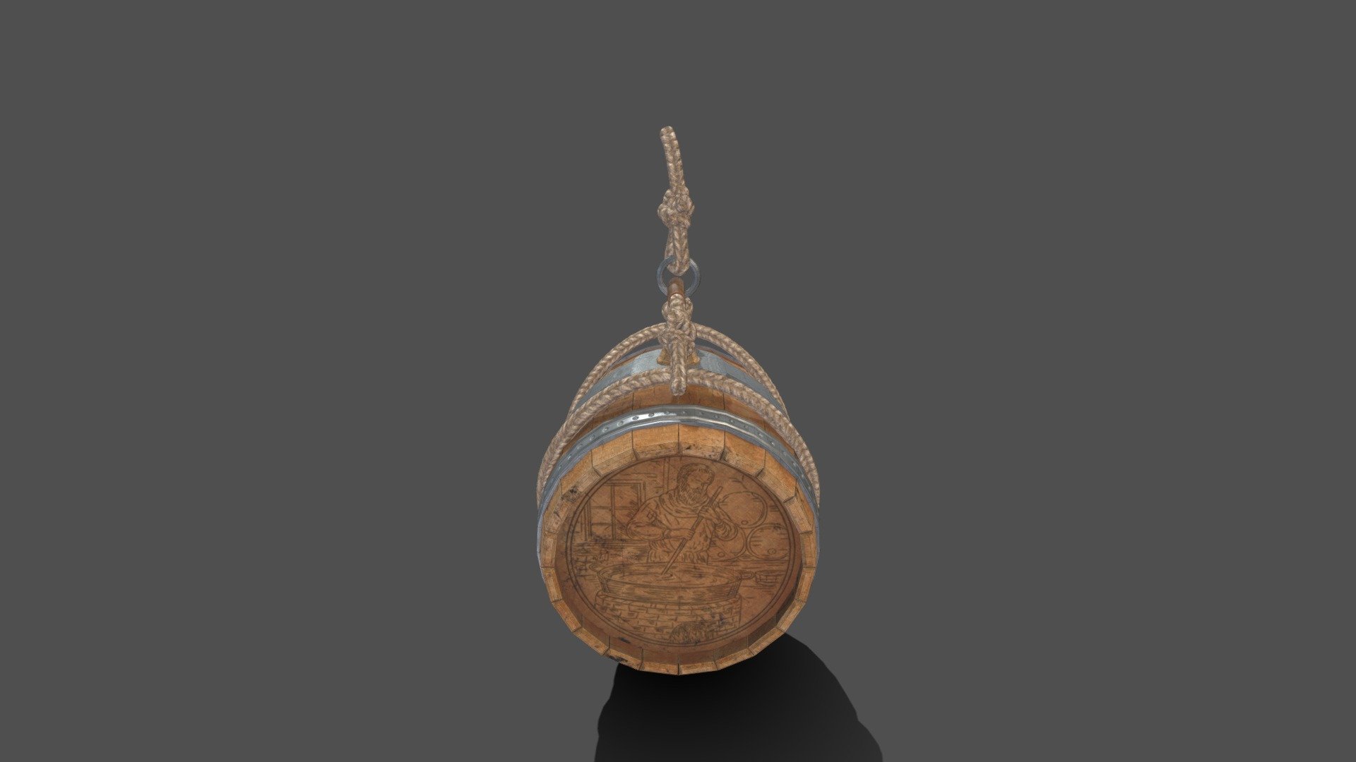 Hanging Keg - 3D model by Jon Jackson (@jonjackson181) [7cb2836] - Sketchfab