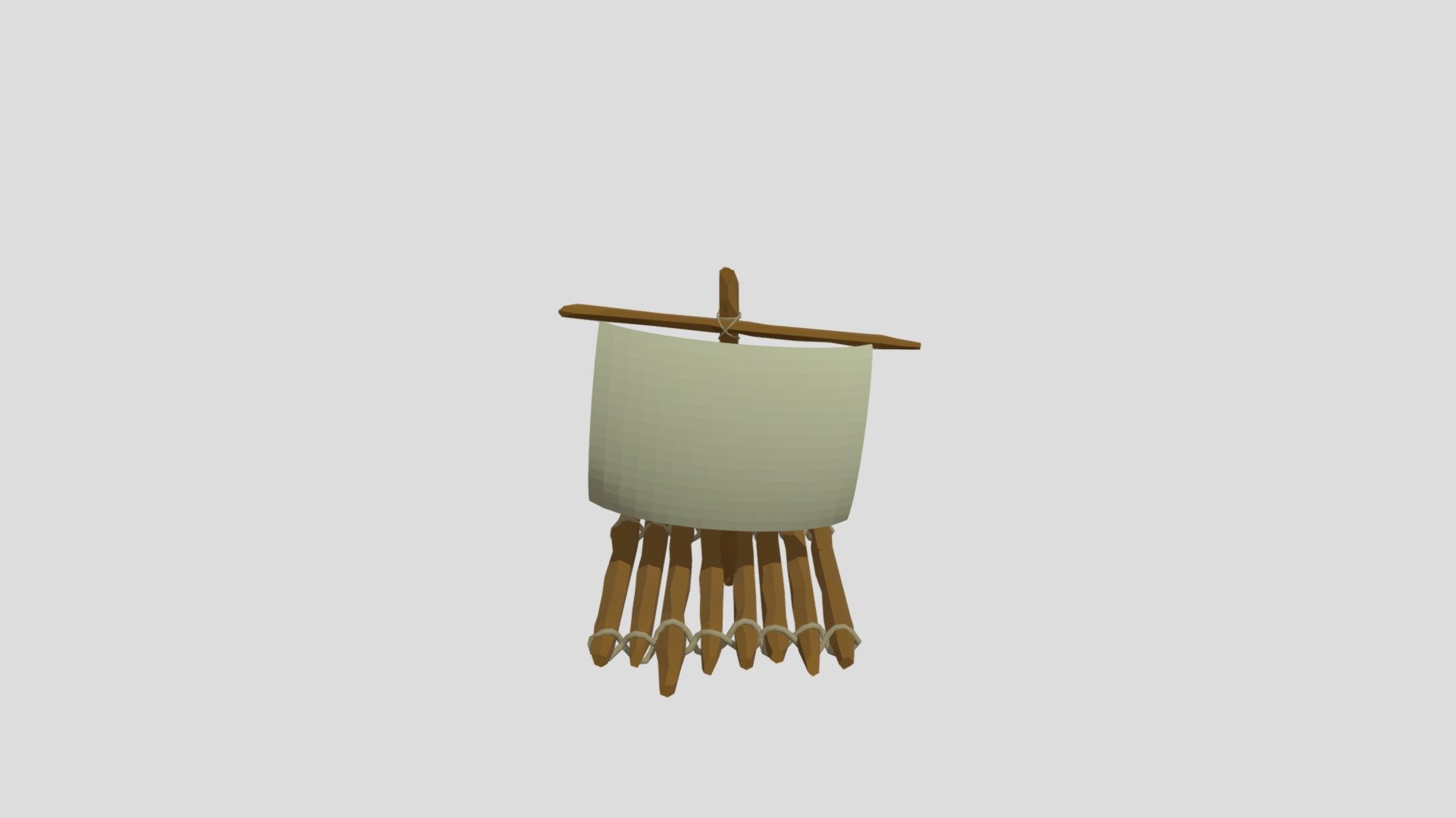 Wooden Raft - Low Poly - Download Free 3D model by Le Moustick ...