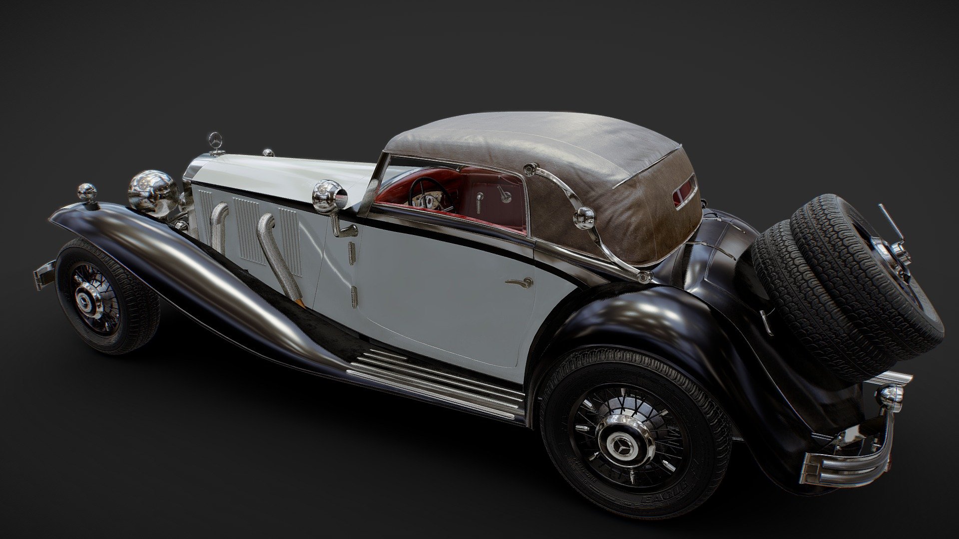 Mercedes-Benz 500K Cabriolet A - Buy Royalty Free 3D model by JoRCS ...