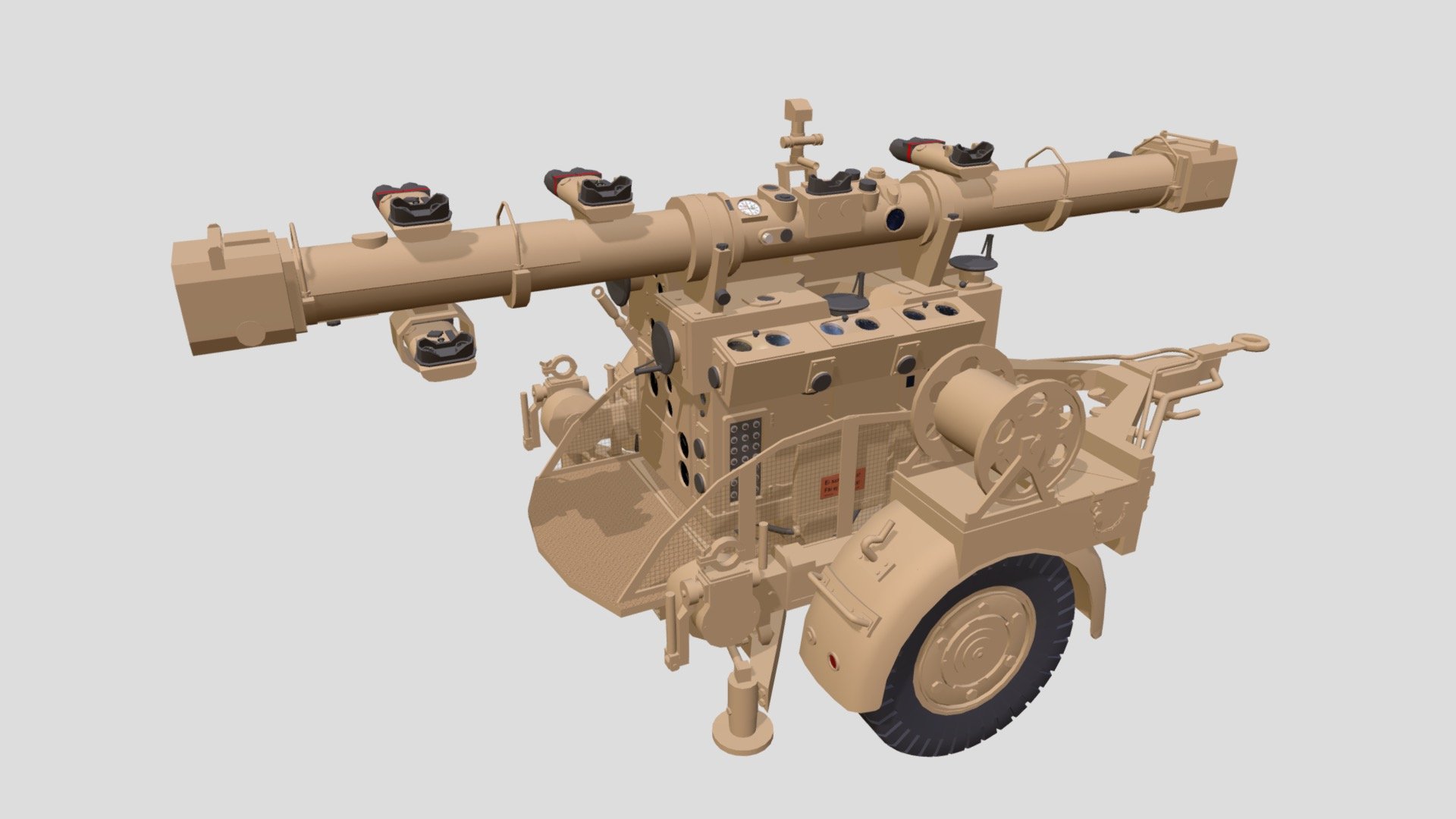 German Telemeter KDO Kommandogerät 40 - 3D model by Basic Hsu (@Hsu.Pei ...