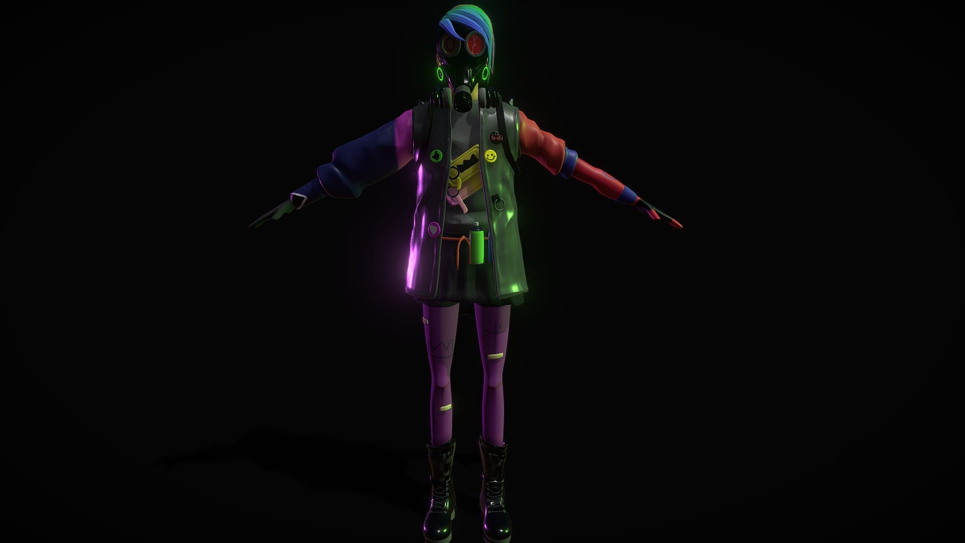 cyber character - Download Free 3D model by Rached.Abdelkhalek [7cb8327 ...