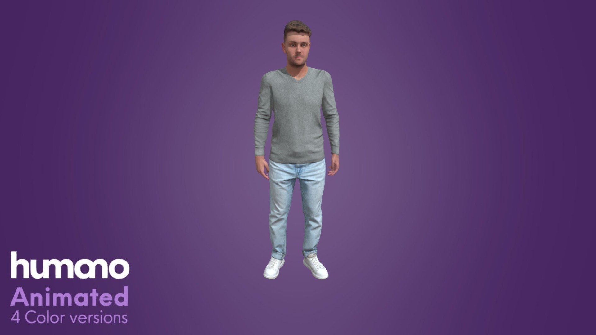 Animated Man Walking around 3421-SM2 - Buy Royalty Free 3D model by ...