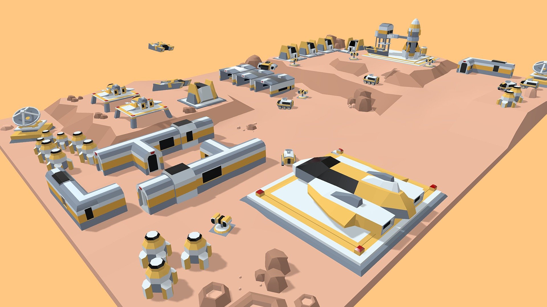 mars environment - 3D model by nguyendat2581 [7cbb979] - Sketchfab