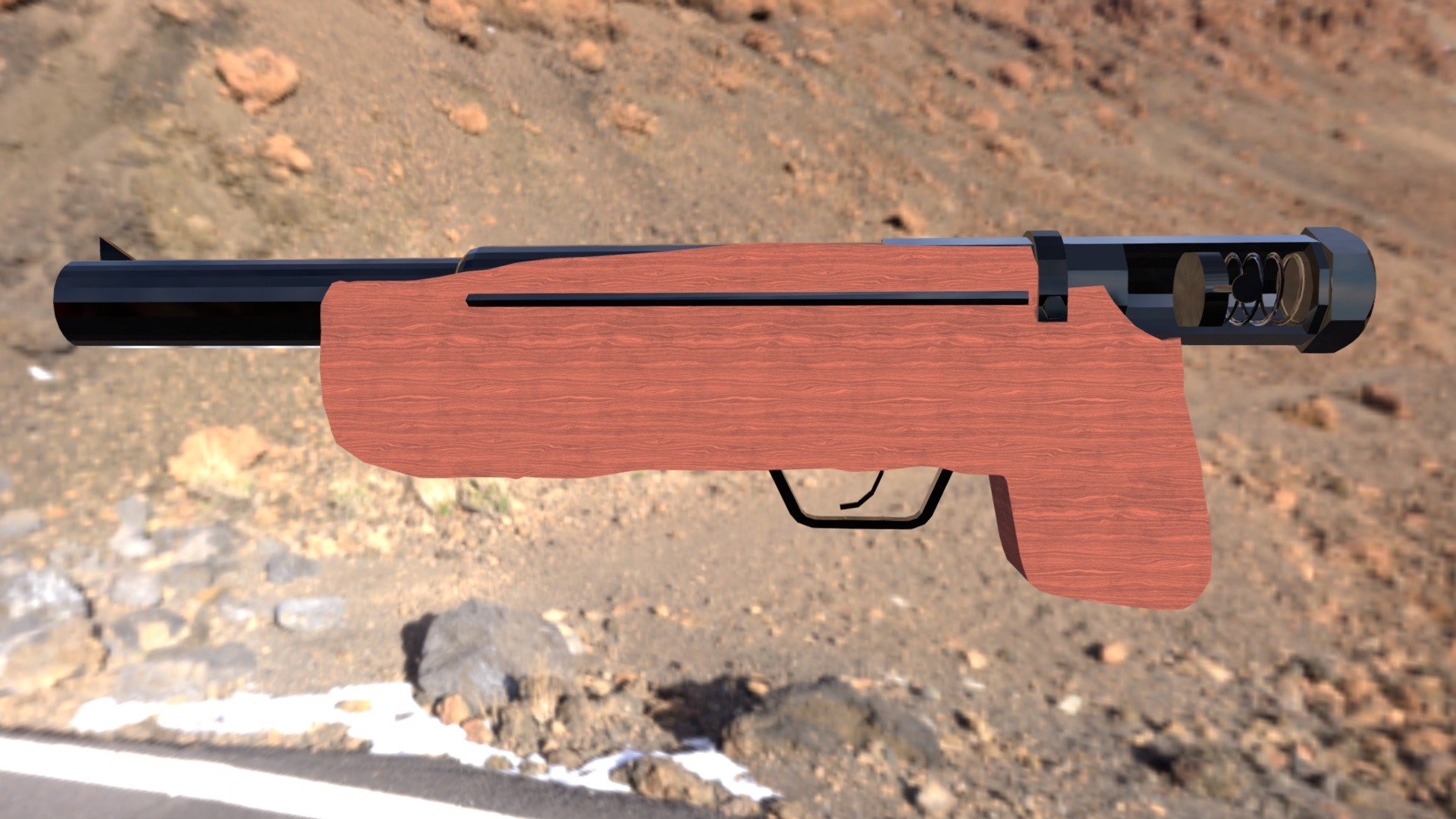 Cursed Bolt-Action Pipe Wooden Improvised Pistol - Download Free 3D ...