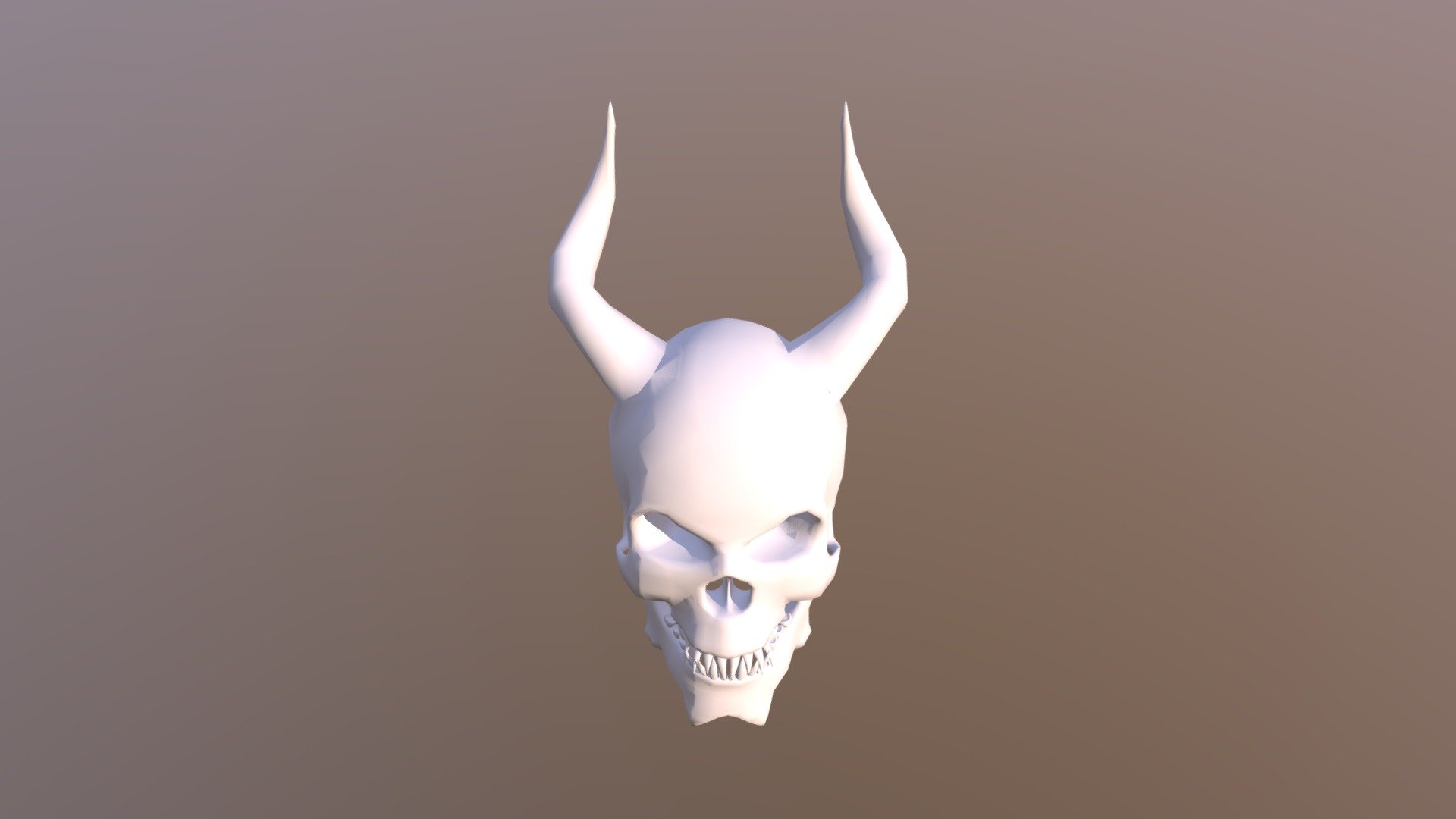 Demon Skull - 3D model by HaithemK [7cbdce1] - Sketchfab