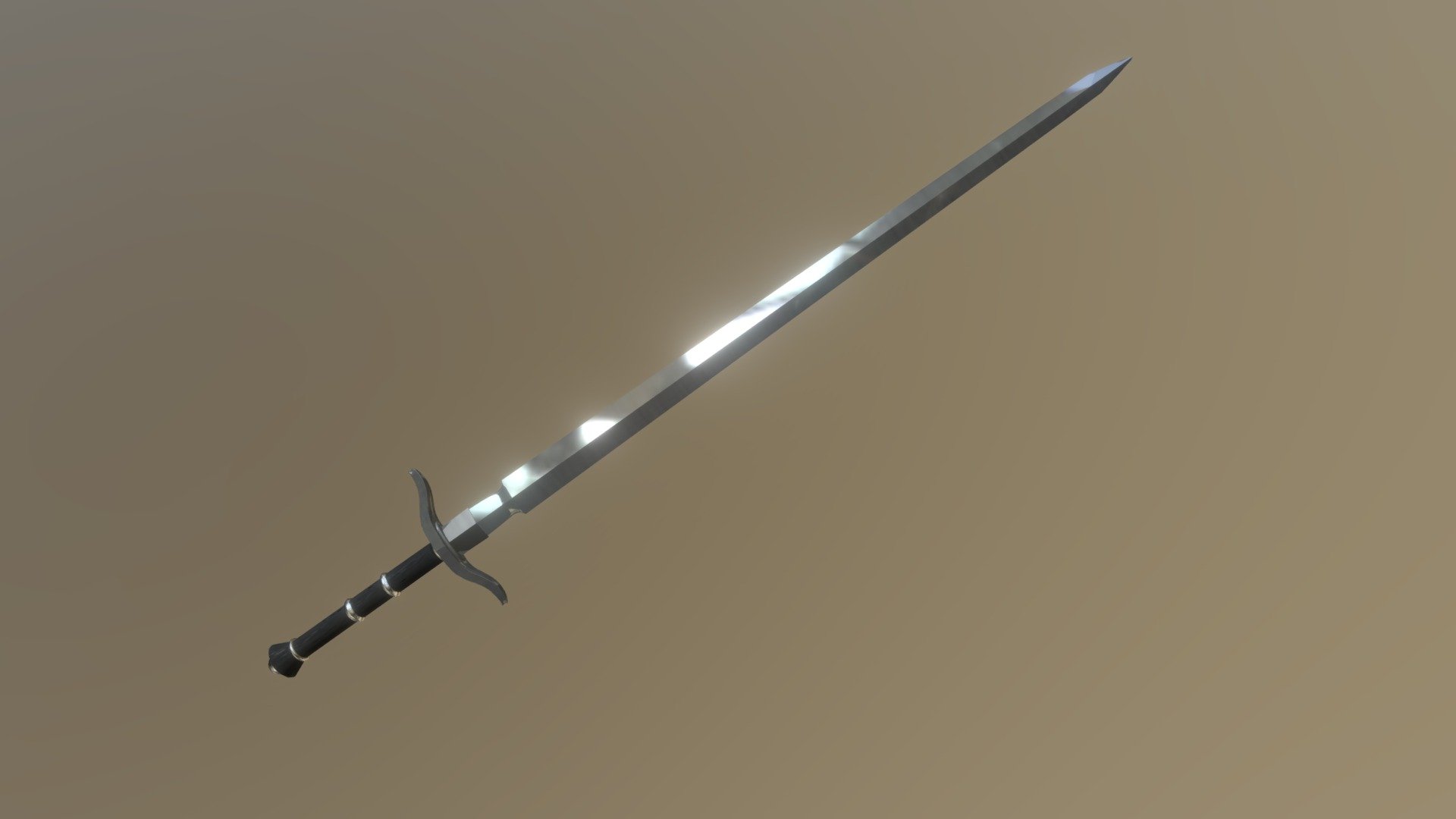 Medieval Sword (low poly) - Download Free 3D model by Atlas ...