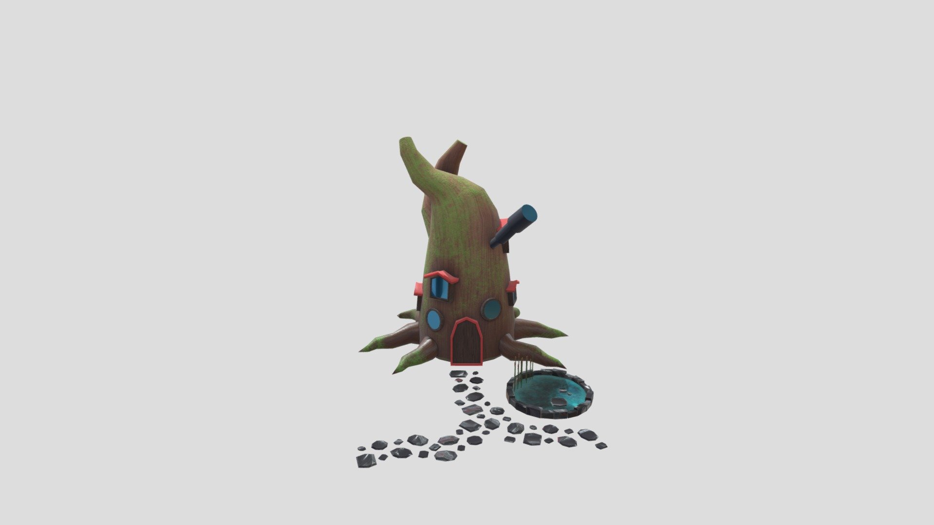 Treehouse - 3D model by Melissa (@M3llow) [7cc01dd] - Sketchfab