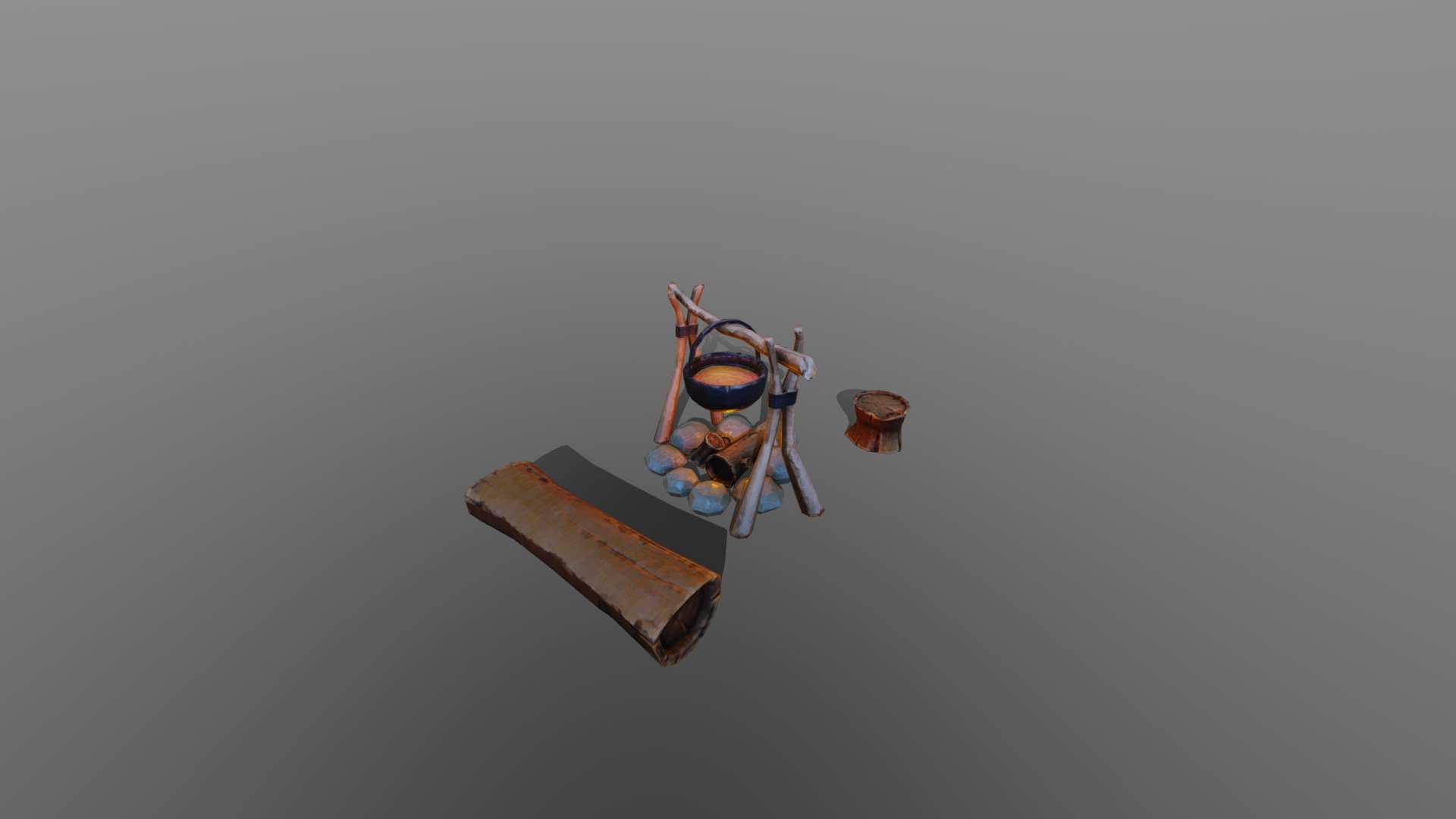 Fire camp - 3D model by Axelle Perisse (@axelleperisse) [7cc047e ...
