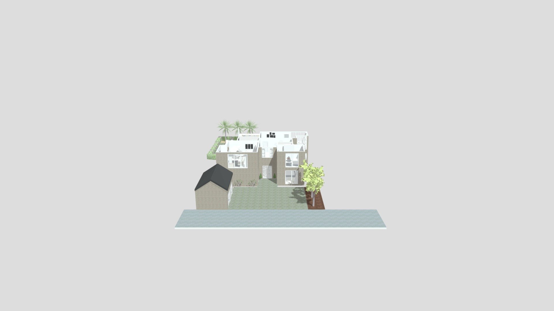modern, minimal and trendy house - Download Free 3D model by Home ...