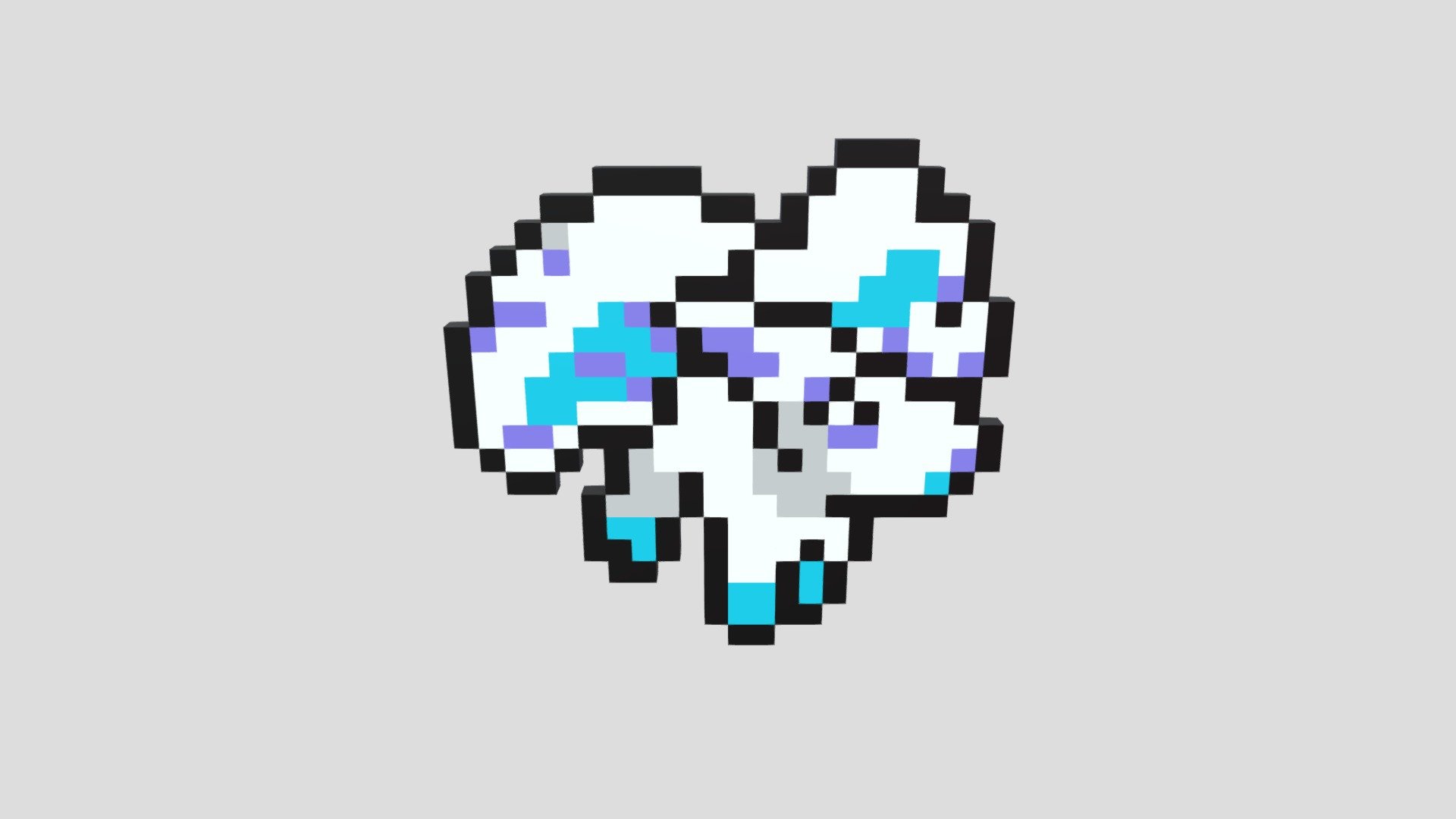 Alolan Vulpix from Pokémon 2D to 3D in blender! - Download Free 3D ...